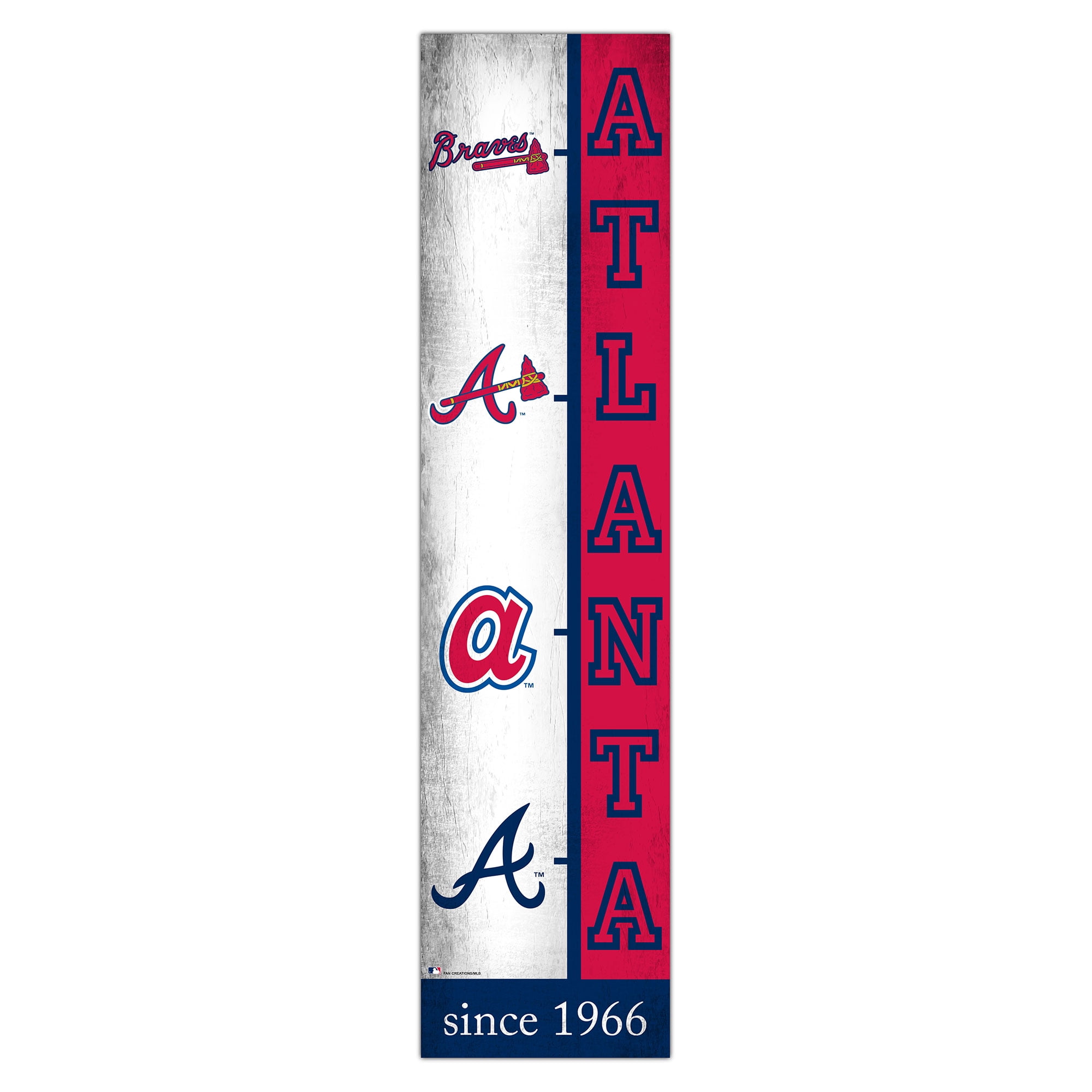 Atlanta Braves 6" x 24" Progression Wood Sign - Walmart.com