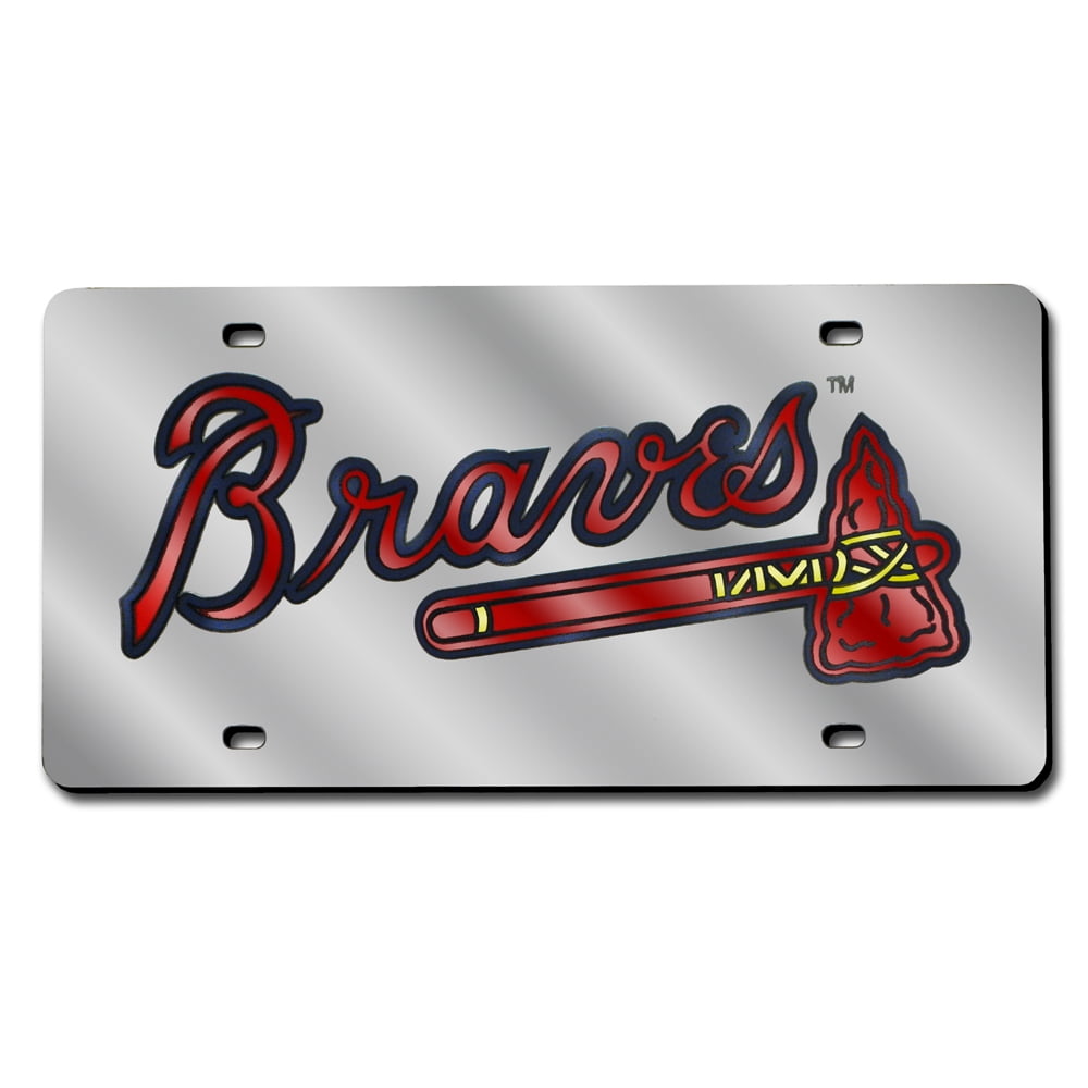 Atlanta Braves MLB Laser Cut License Plate Cover - Walmart.com