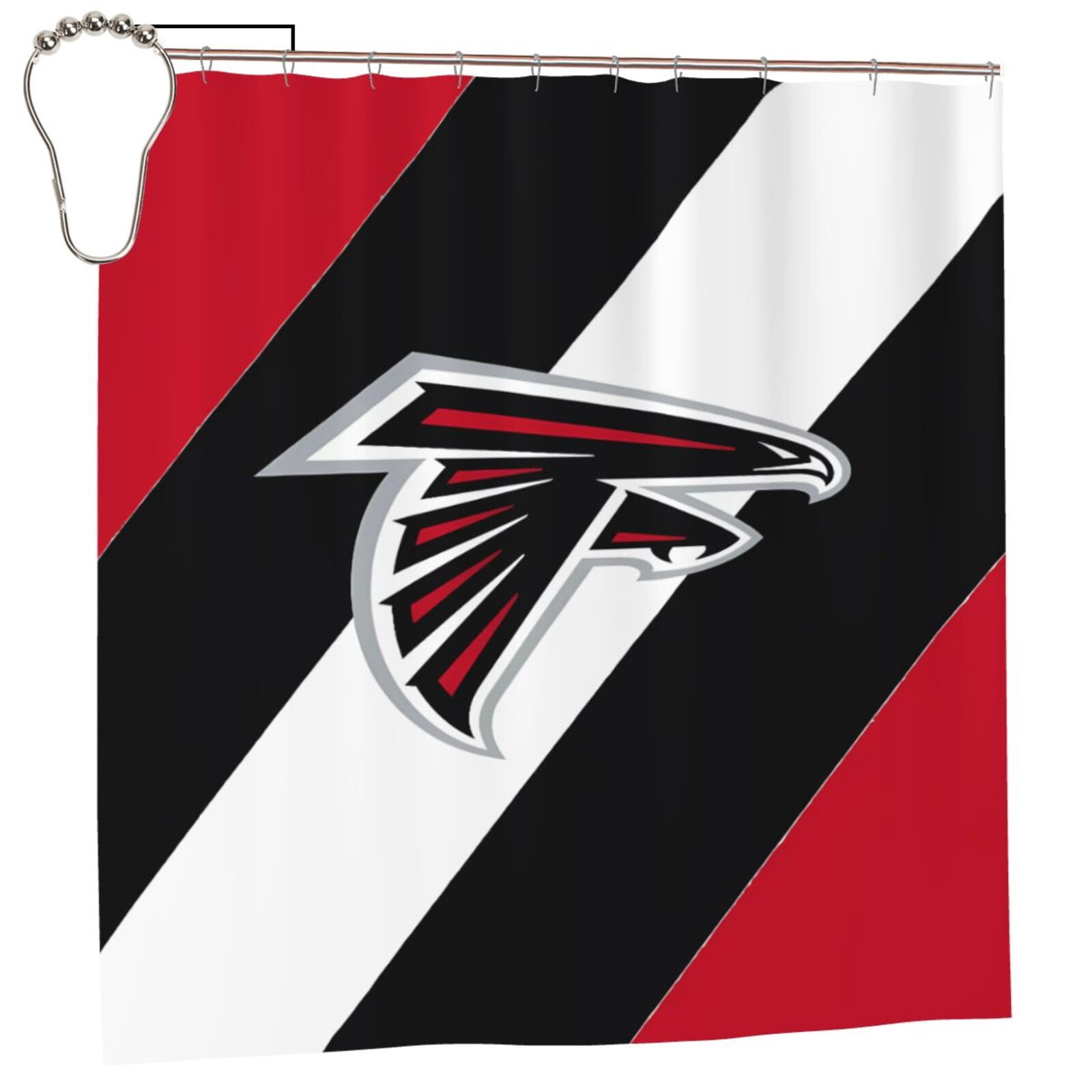 Atlanta City 72x72inch shower curtain, football team themed bathroom ...
