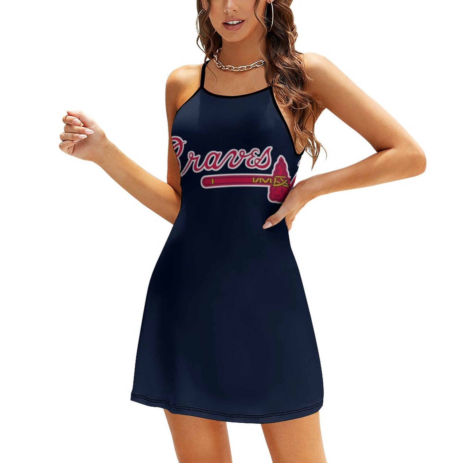 Atlanta City Flare Dress Square Neck Dress Elegant Female Fashion ...
