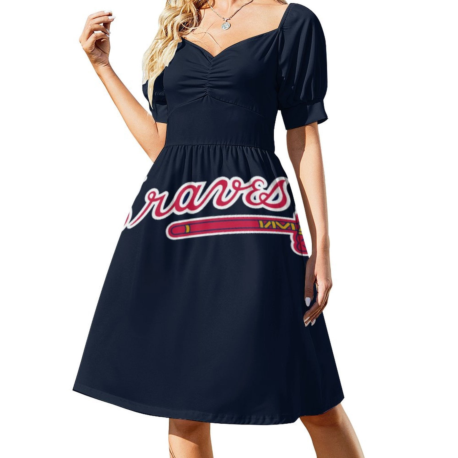 Atlanta City Ruffle Summer Women's Dress 2025 Elegant Dresses Plus ...