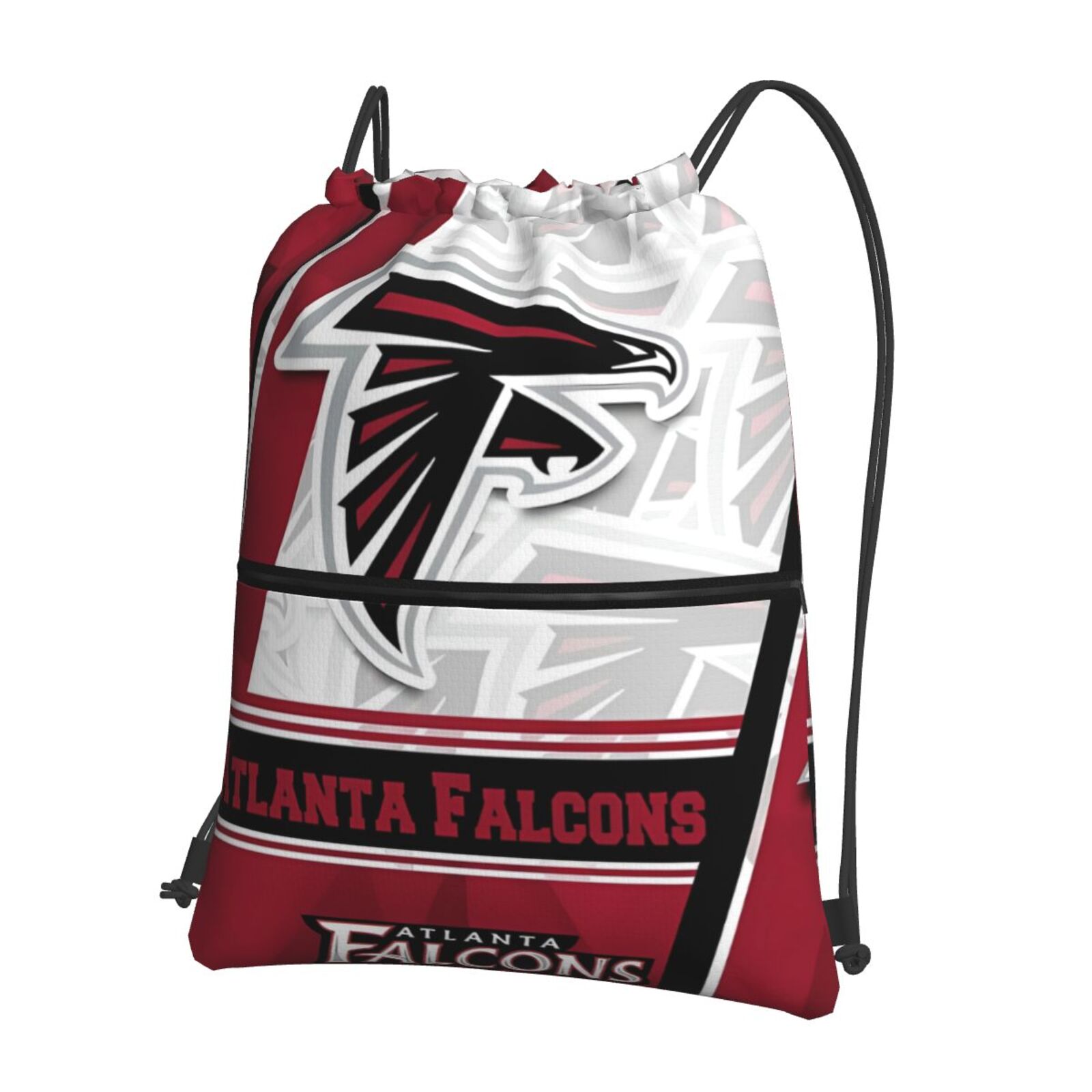 Atlanta Drawstring Zipper Backpack Sports Gym Bag Draw String Back Bag ...