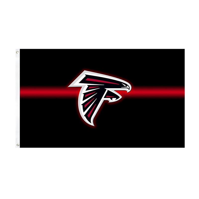 Atlanta_Falcon Flag, Black Red, Gifts for Football Sport Fans Garden ...