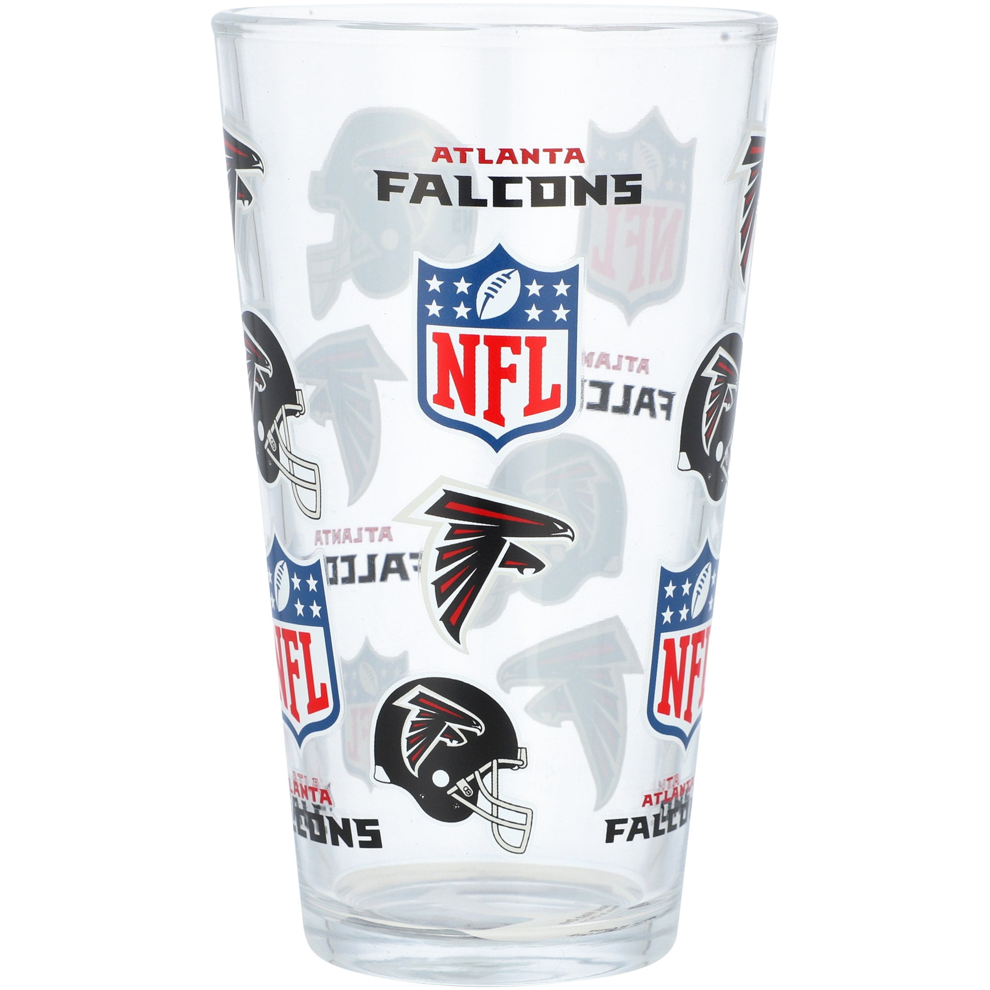 Atlanta Falcons 16oz. Allover Print Pint Glass - Walmart.com