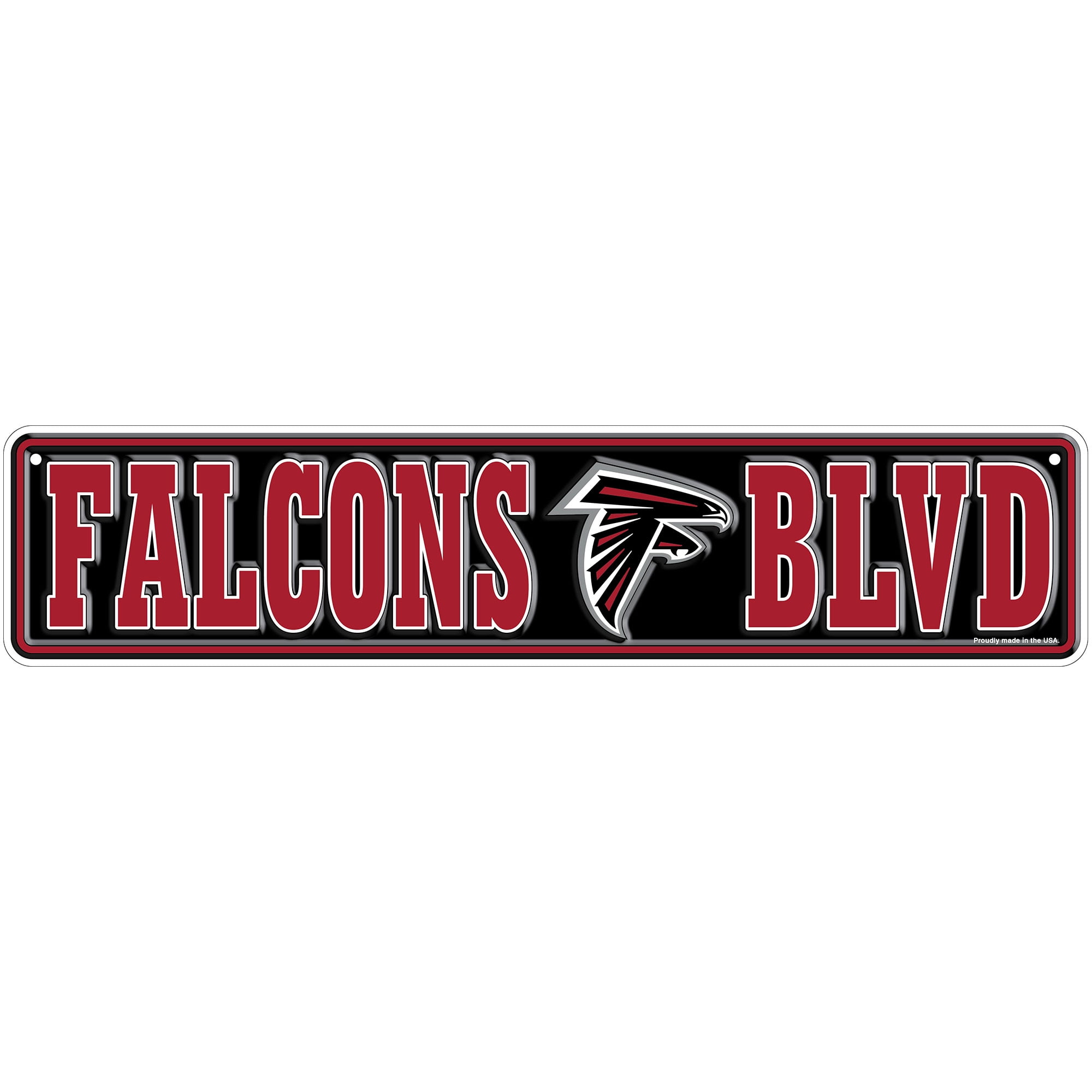 Atlanta Falcons 4" x 18" Team Boulevard Metal Sign - Walmart.com