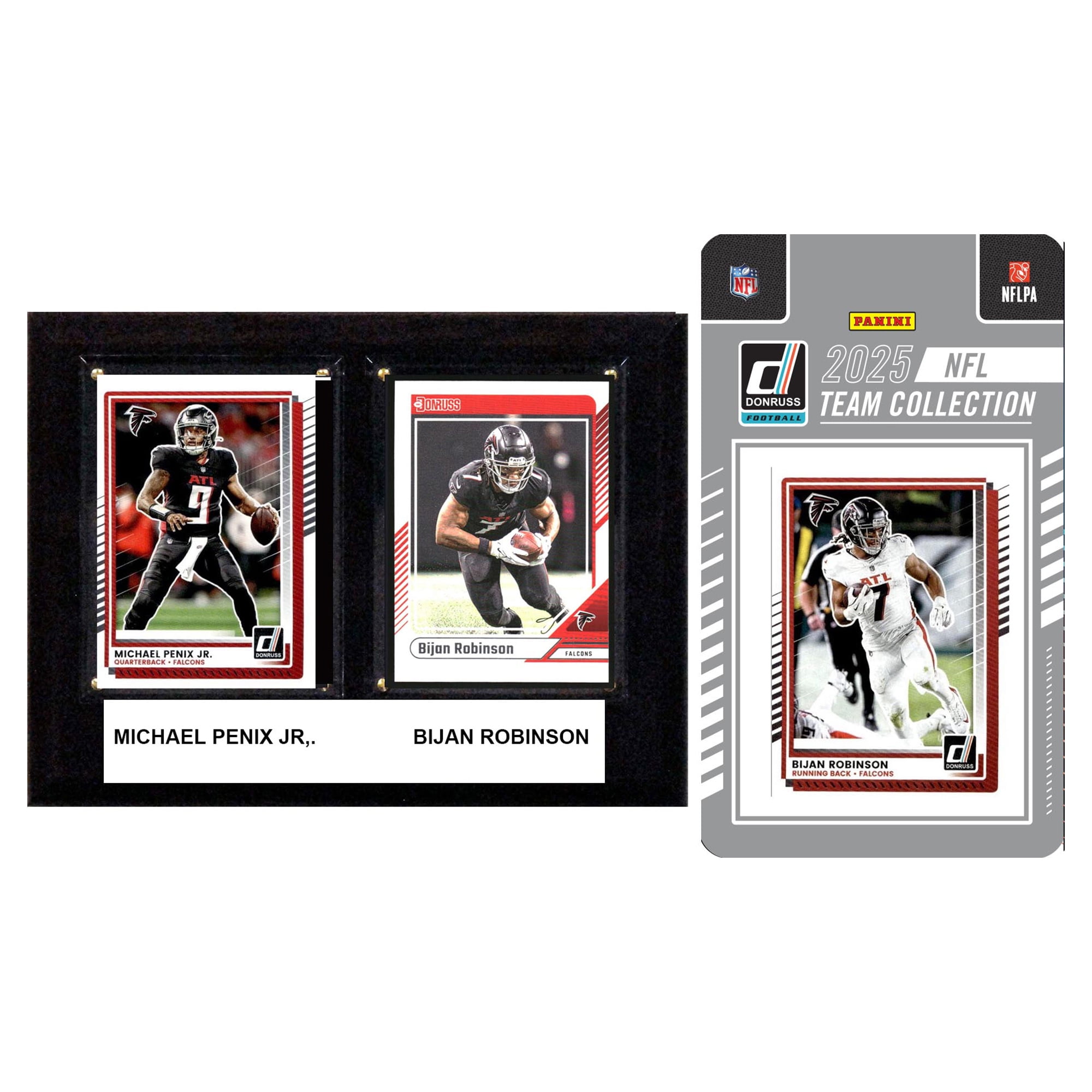 Atlanta Falcons 6" x 8" Player Plaque & 2025 Team Trading Card Set ...