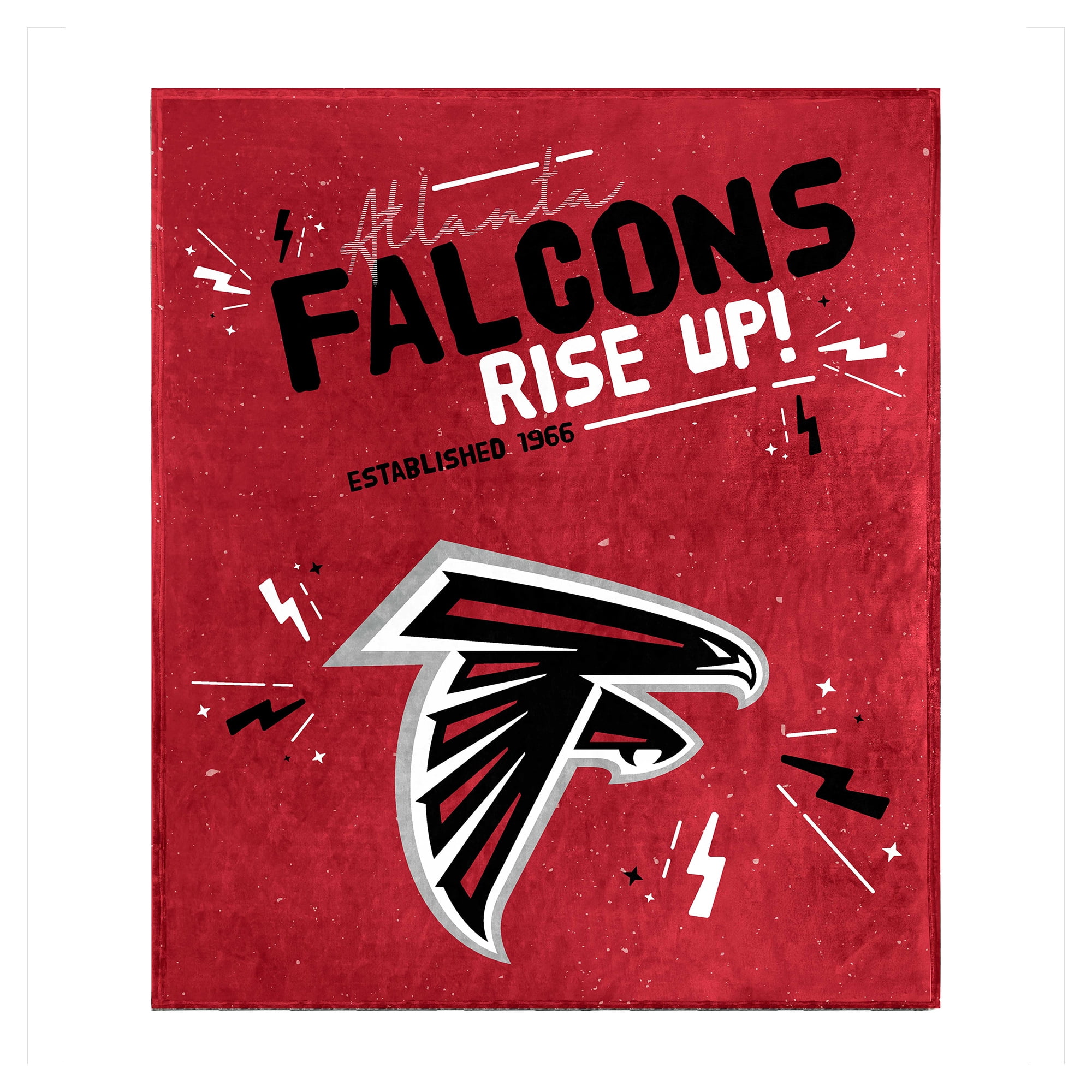 Logo Brands Atlanta Falcons 60" x 70" Plush Throw Blanket - Walmart.com
