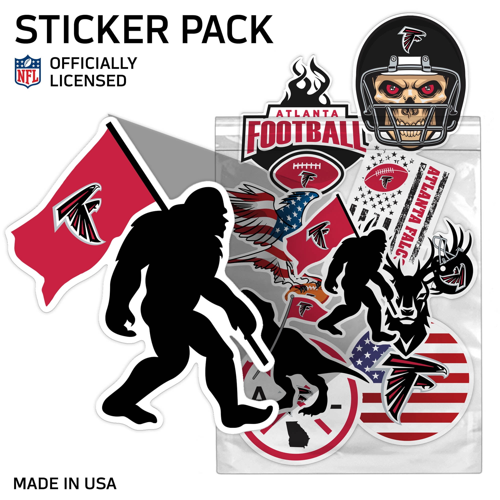 Atlanta Falcons Assorted Sticker Pack - Walmart.com