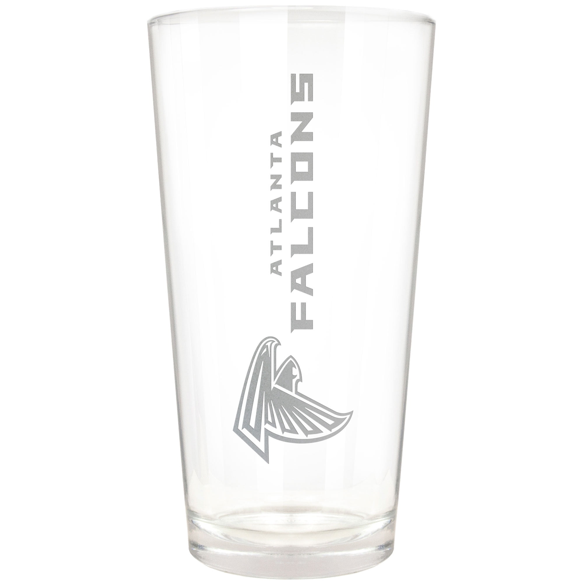 Atlanta Falcons Etched 16oz. Vertical Rally Cry Pint Glass - Walmart.com