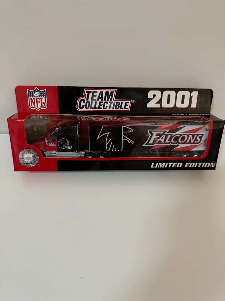Atlanta Falcons Fleer 2001 Team Collectible Series NFL Tractor Trailer ...