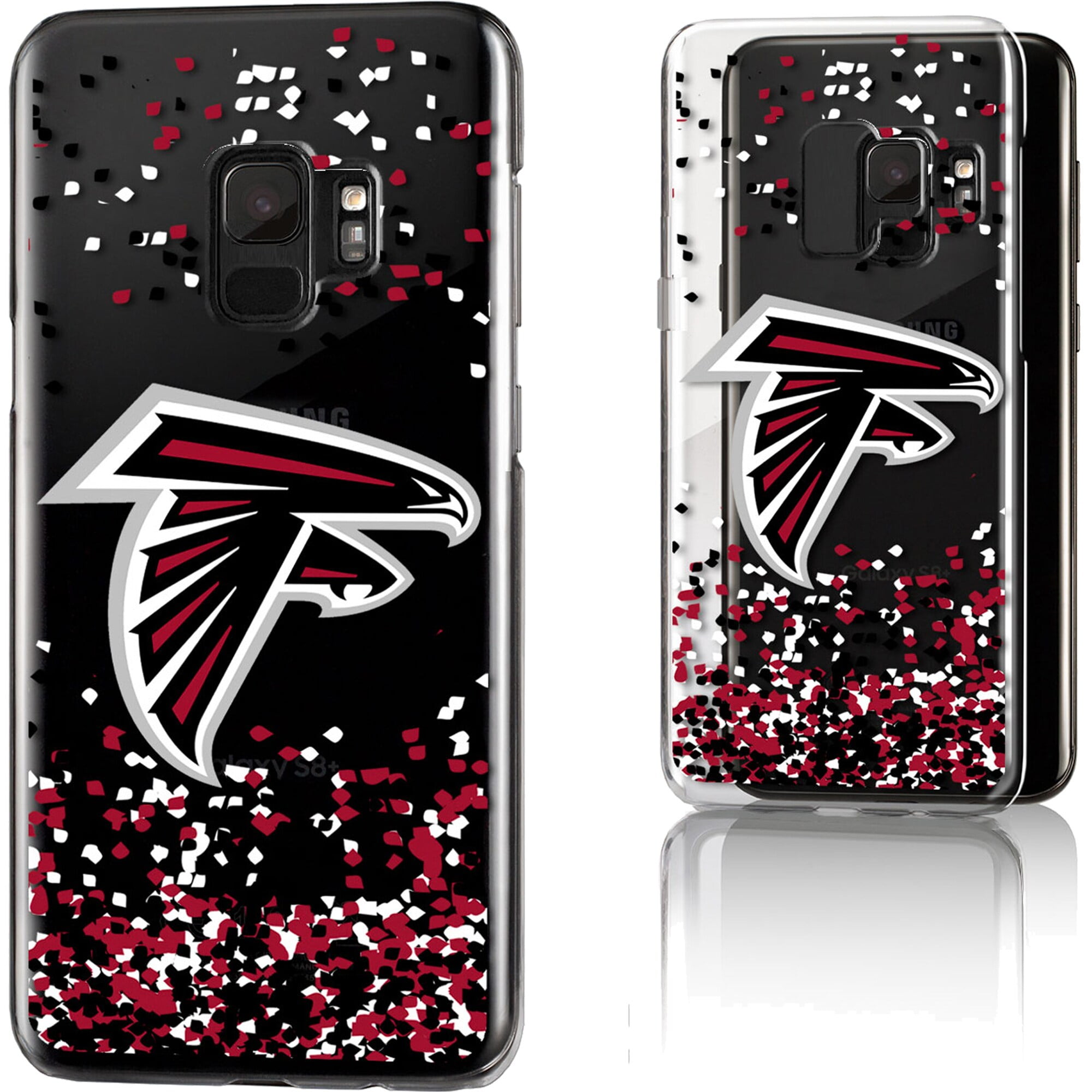 Atlanta Falcons Galaxy Clear Case with Confetti Design - Walmart.com