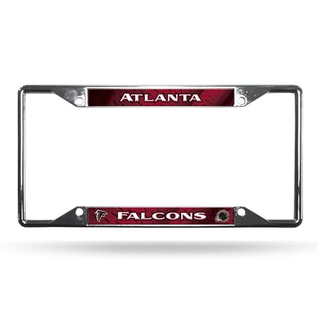 Atlanta Falcons License Plate Frame Chrome EZ View - Walmart.com