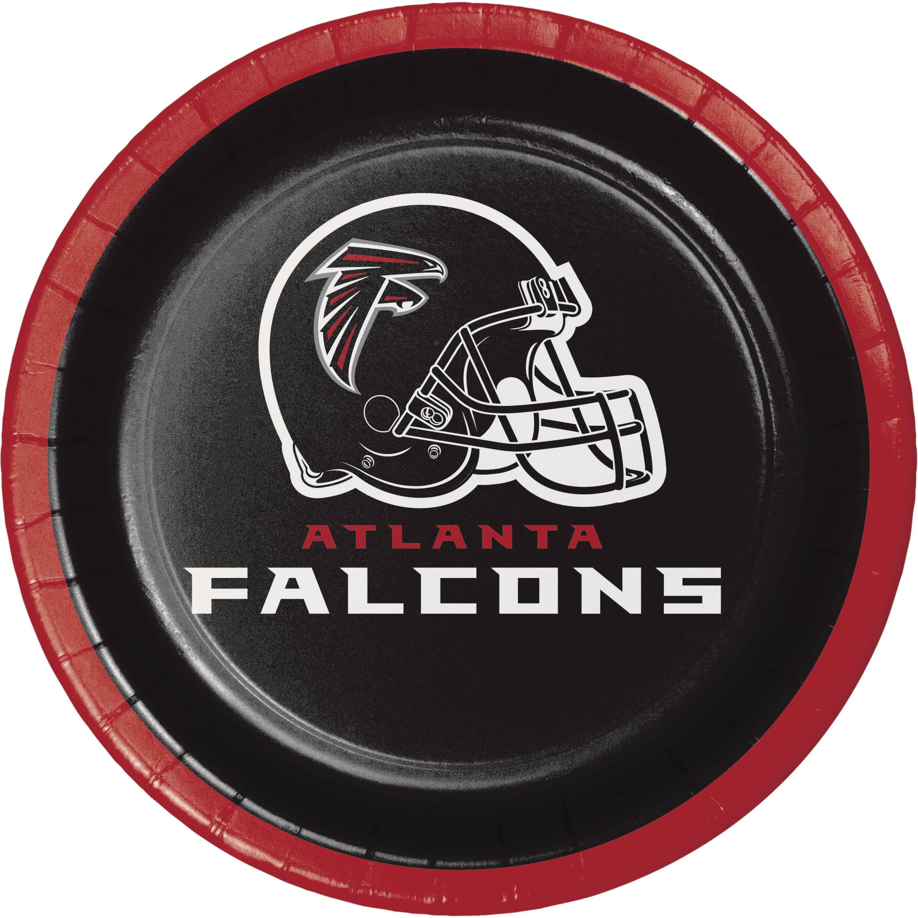 Atlanta Falcons Round Paper Dessert Plates 24 Count for 24 Guests ...