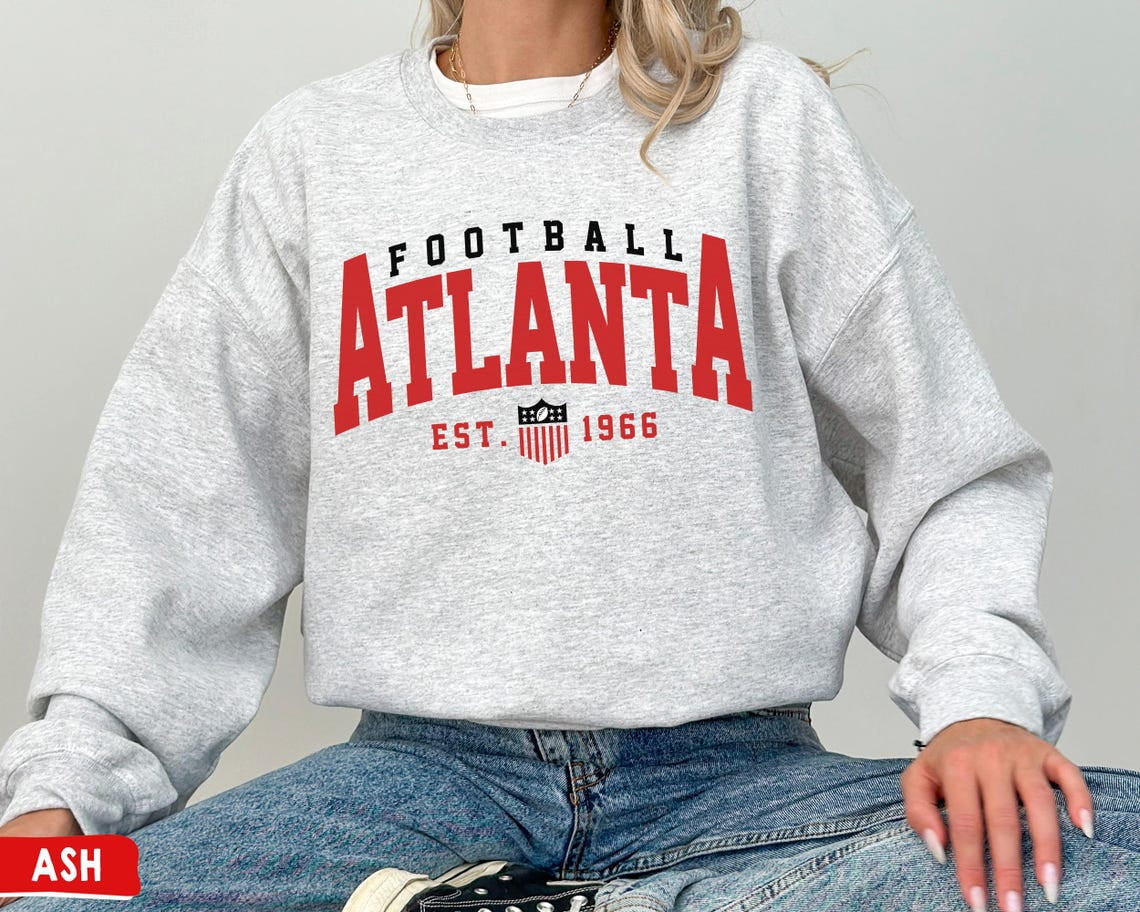 Atlanta Football Crewneck Sweatshirt, Falcons Sweatshirt, Atlanta Game ...