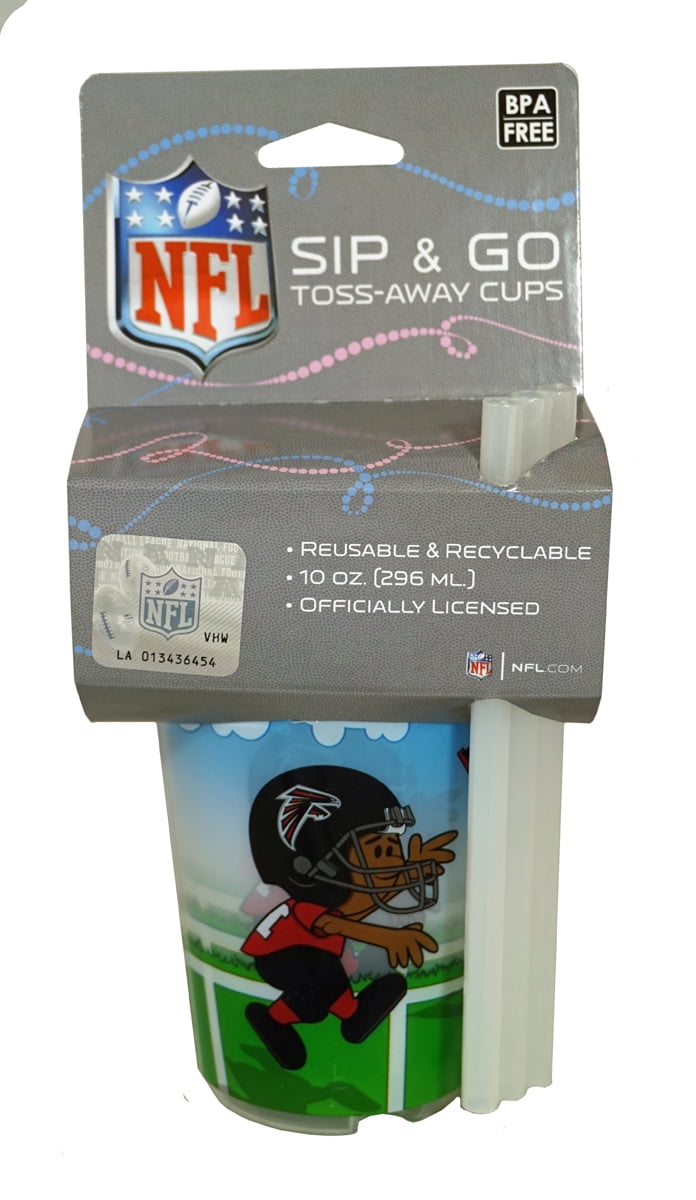 Atlanta Football Falcons 10 oz Sip n Go Plastic Cups - Set of 3 Sippy ...