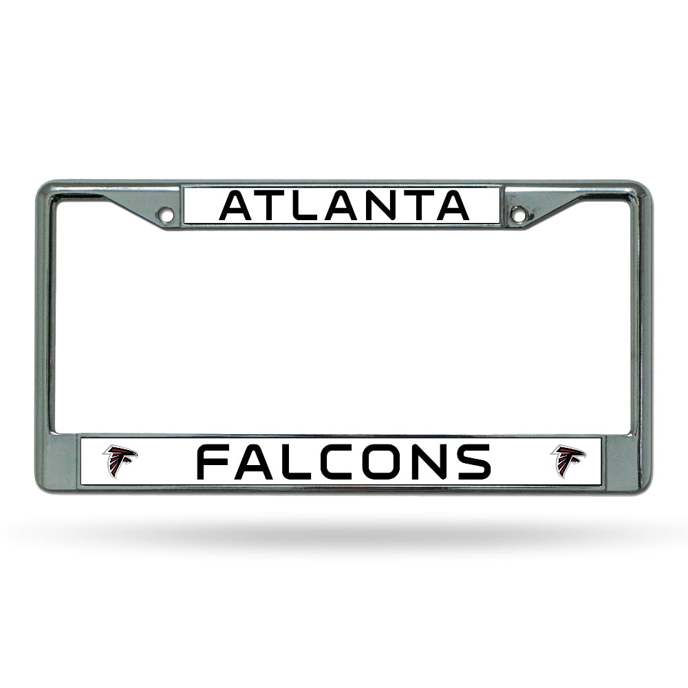 Atlanta Football Falcons Chrome Metal License Plate Frame - Walmart.com