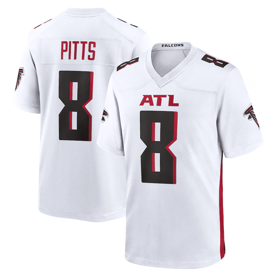 Atlanta Football Shirt Kyle Pitts#8 Team Name Number Fans Gift Adult ...
