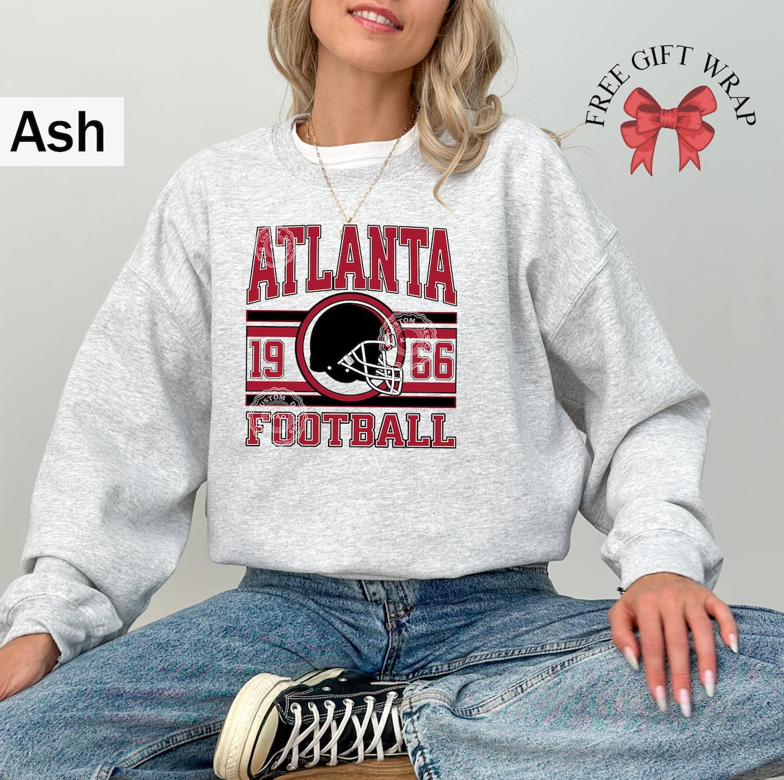 Atlanta Football Sweatshirt, Unisex Game Day Sports Gear, For Fan ...