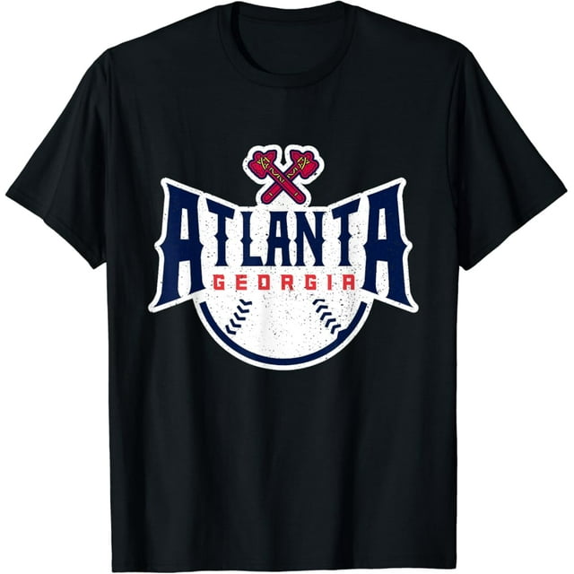 Atlanta Georgia Atl Vintage Baseball Retro Throwback Unisex Men Women T ...