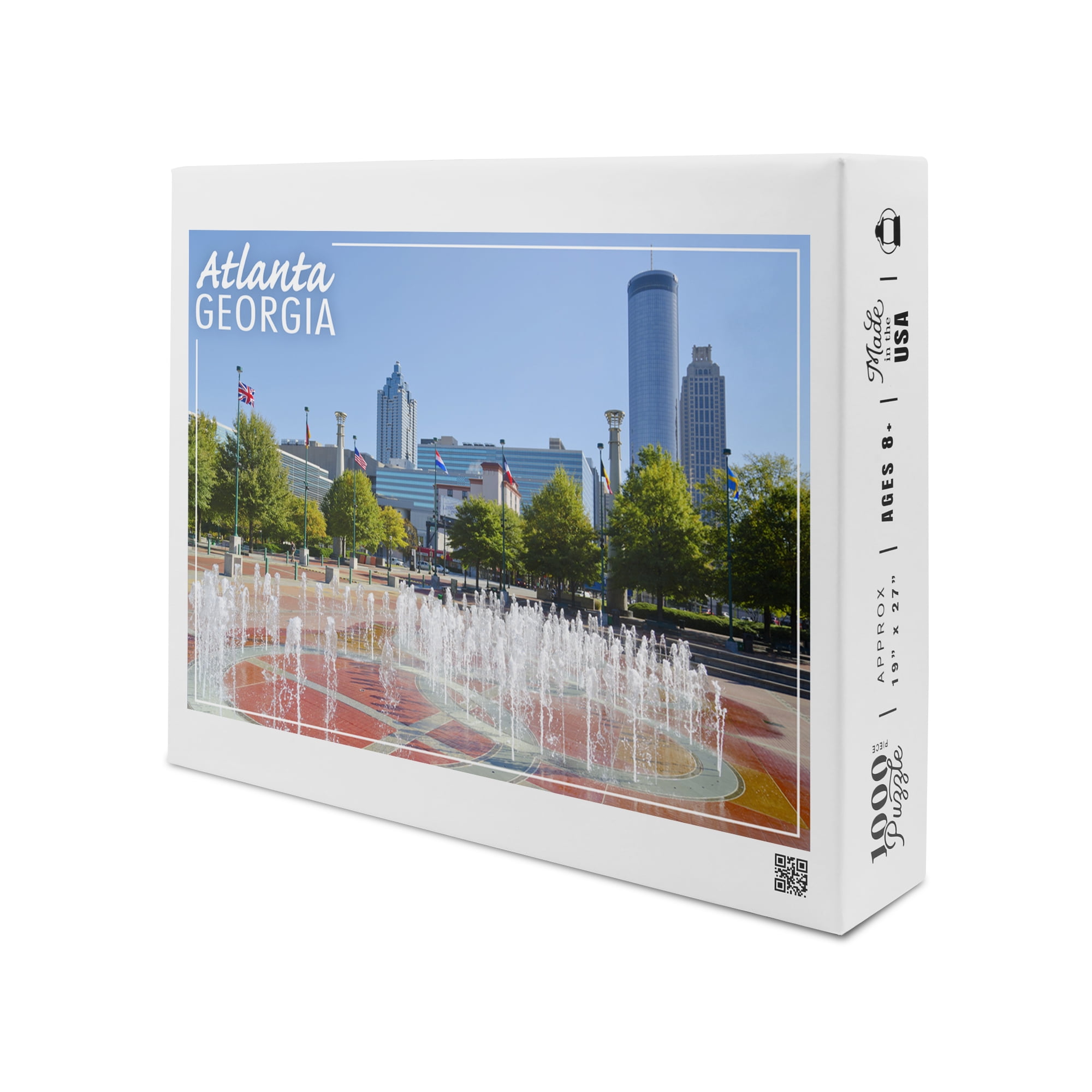 Atlanta, Georgia, Centennial Park Fountains (1000 Piece Puzzle, Size ...