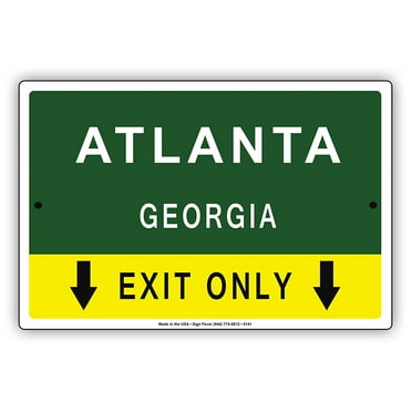 SignMission 12 x 18 in. Aluminum Sign - Enter Exit Signs - Exit with ...