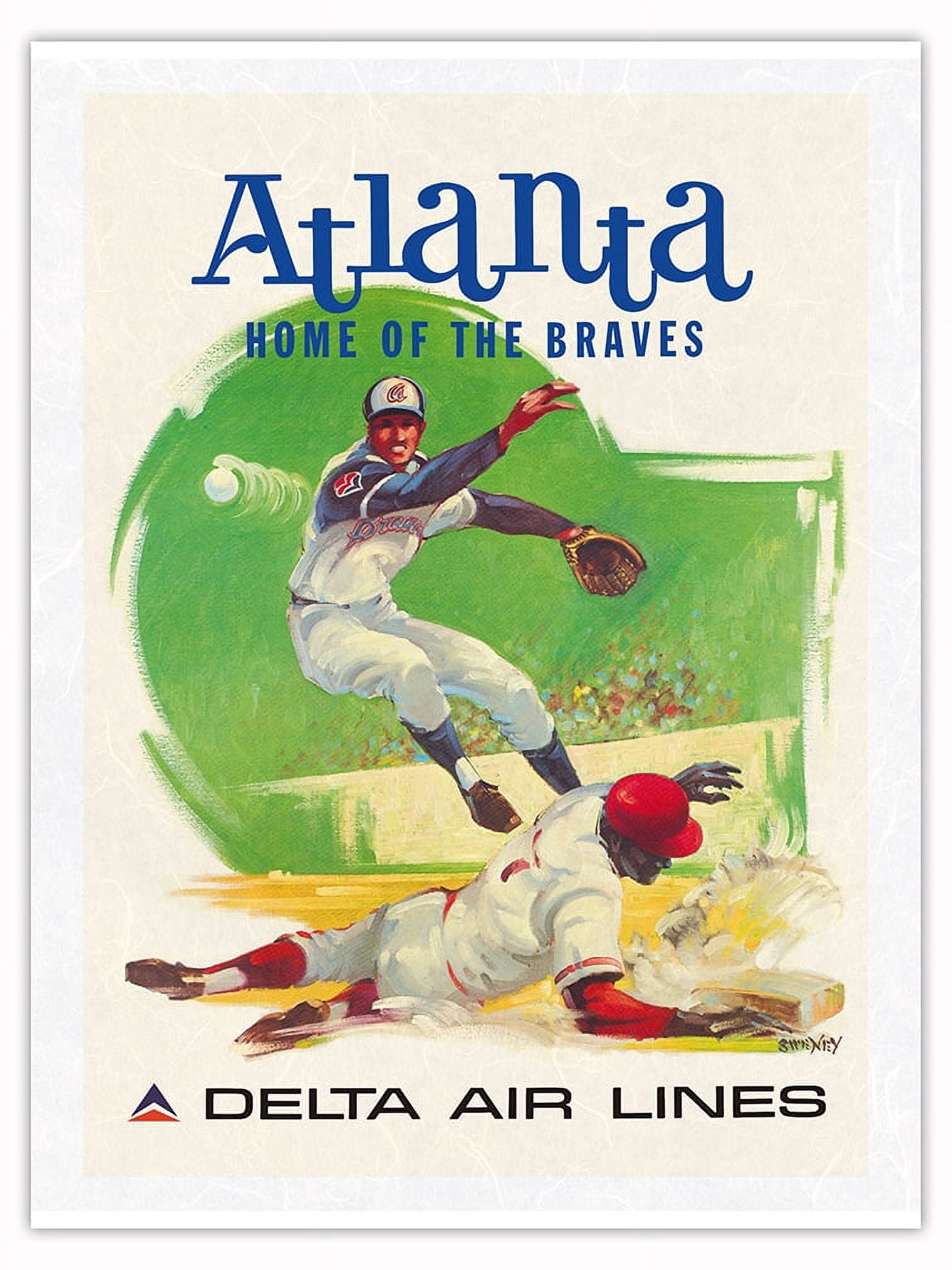 Atlanta Georgia - Home of the Braves - Delta Air Lines - Vintage ...