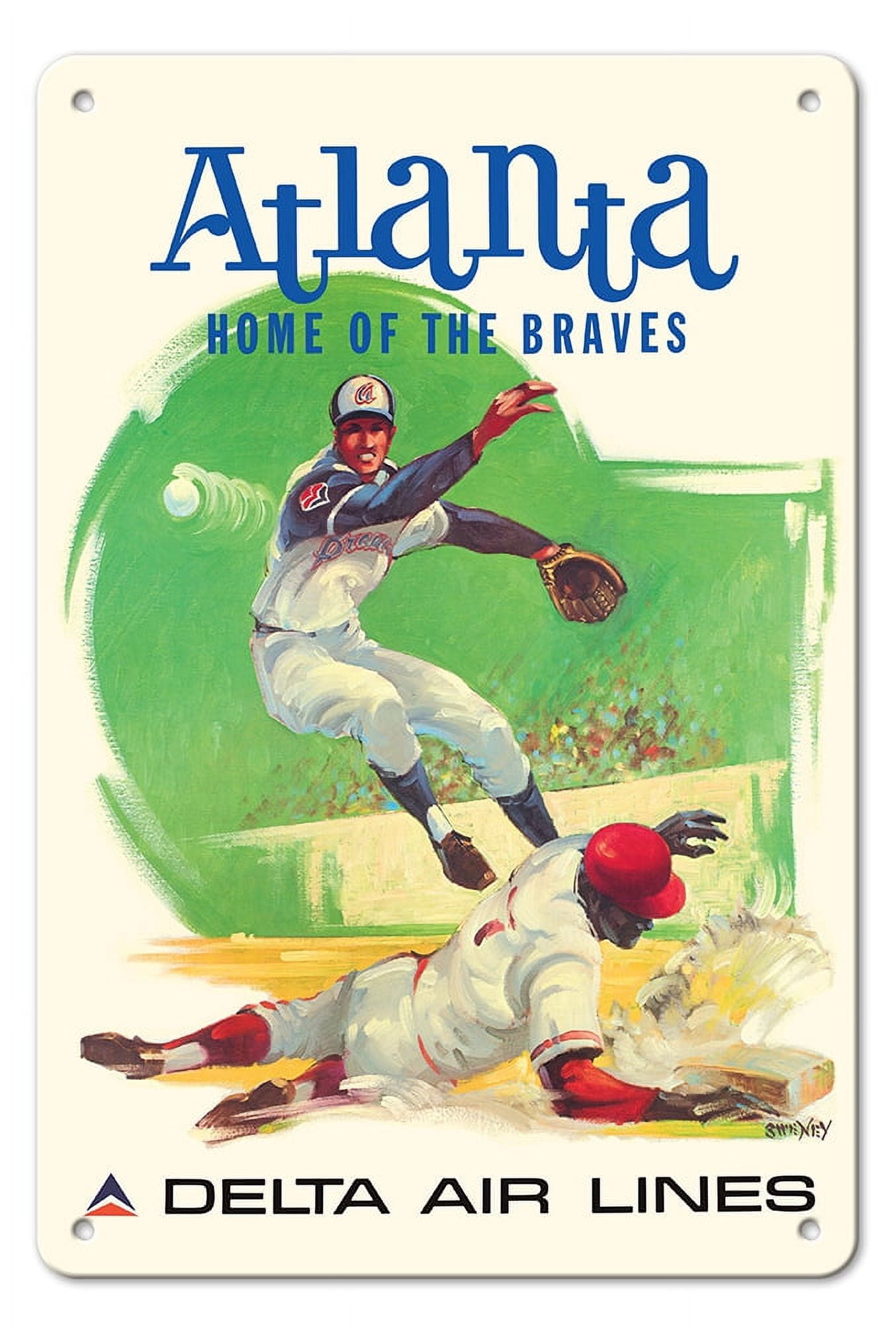 Atlanta Georgia - Home of the Braves - Delta Air Lines - Vintage ...