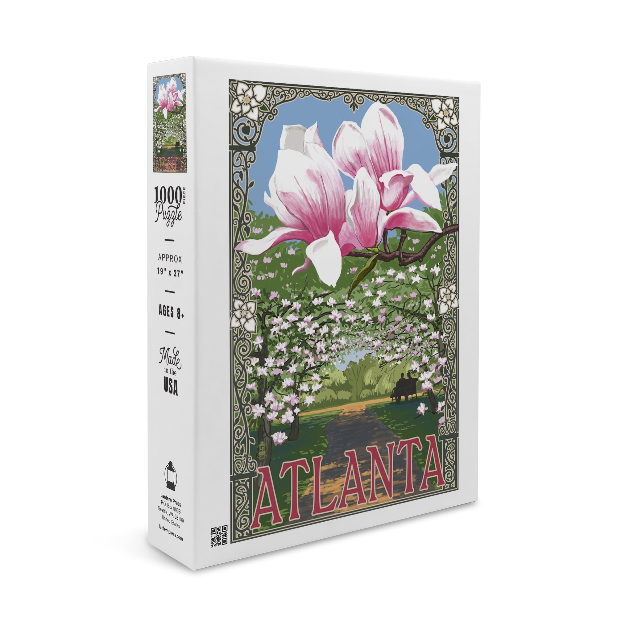 Atlanta, Georgia, Magnolia (1000 Piece Puzzle, Size 19x27, Challenging ...