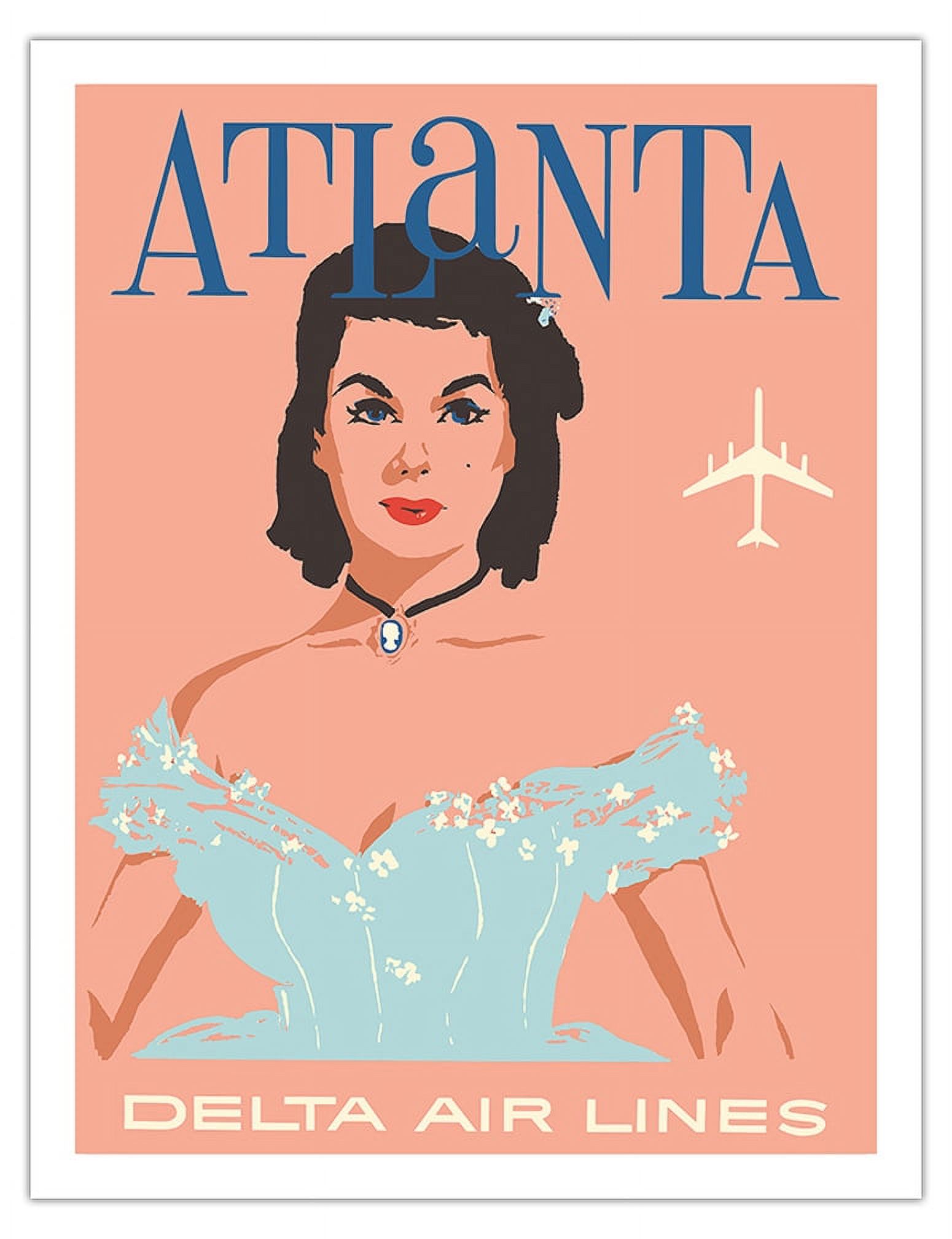 Atlanta Georgia - Southern Belle - Delta Air Lines - Vintage Airline ...