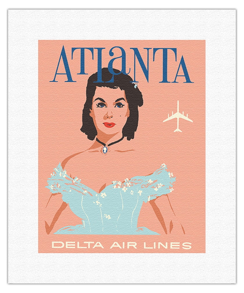 Atlanta Georgia - Southern Belle - Delta Air Lines - Vintage Airline ...