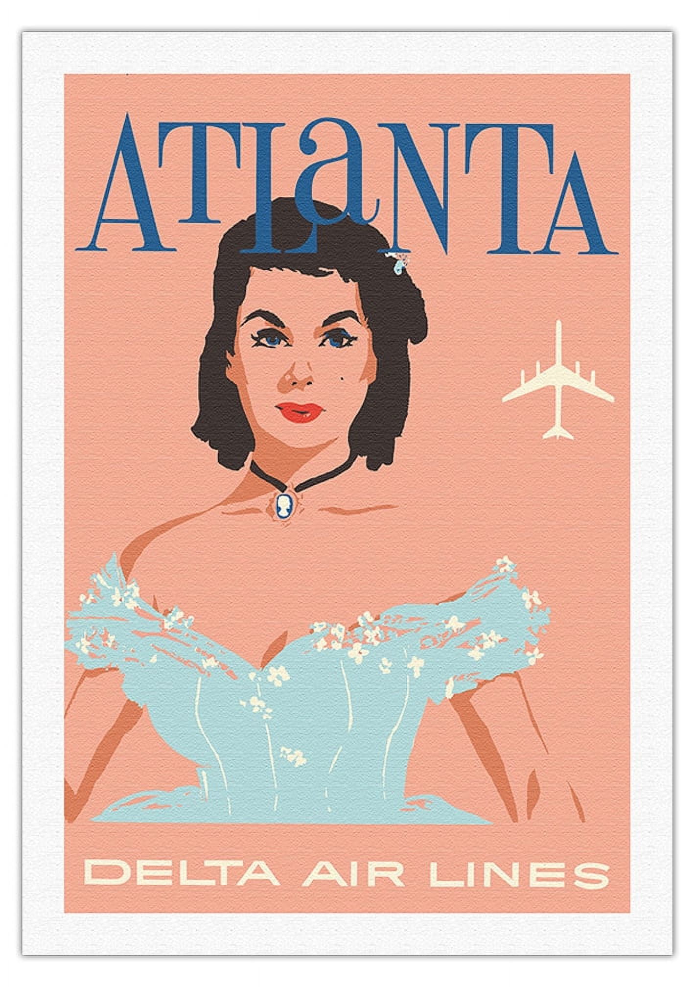 Atlanta Georgia - Southern Belle - Delta Air Lines - Vintage Airline ...