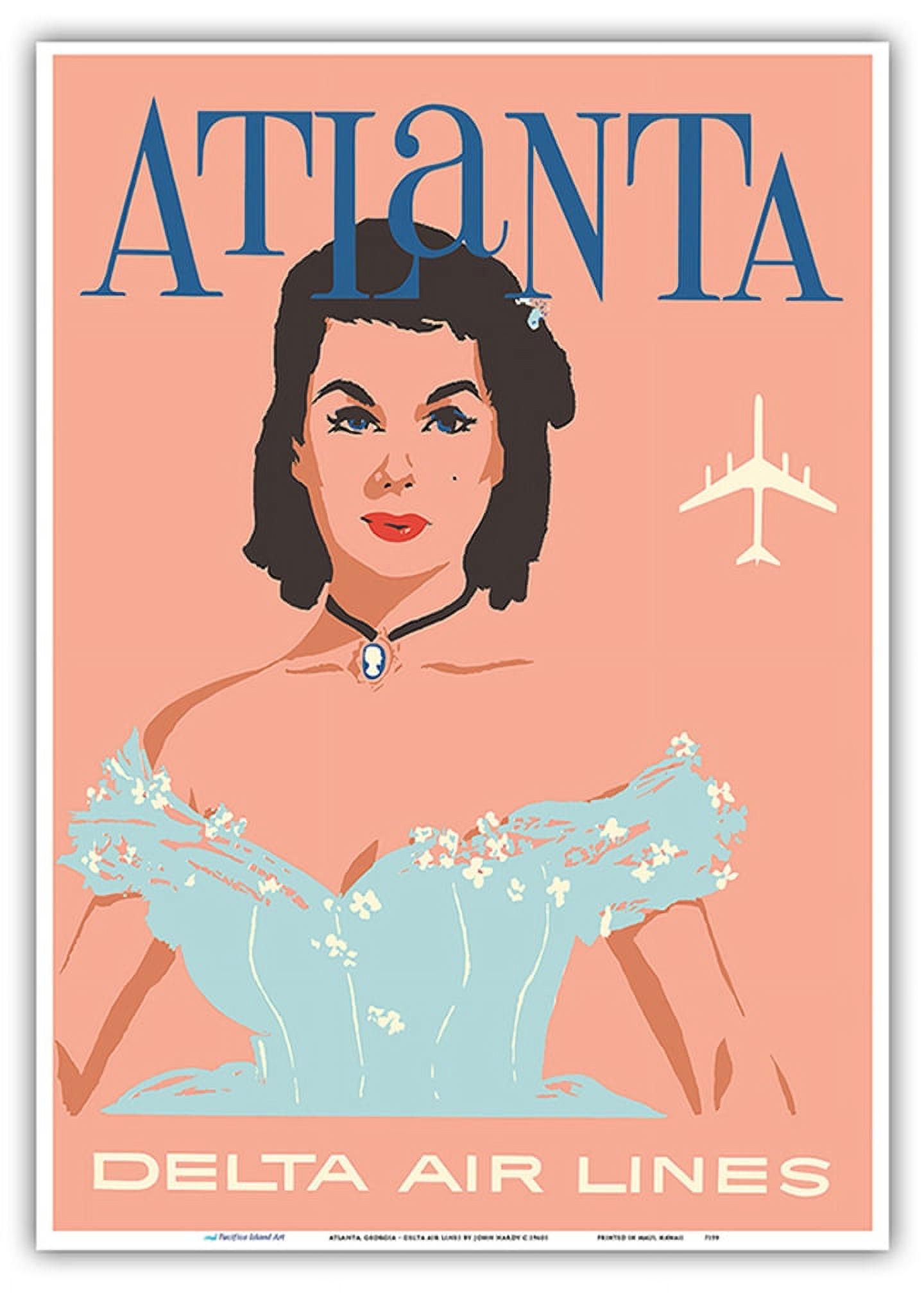 Atlanta Georgia - Southern Belle - Delta Air Lines - Vintage Airline ...