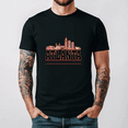 Atlanta Georgia Vintage Skyline Red Black Varsity Design T Shirt Top ...