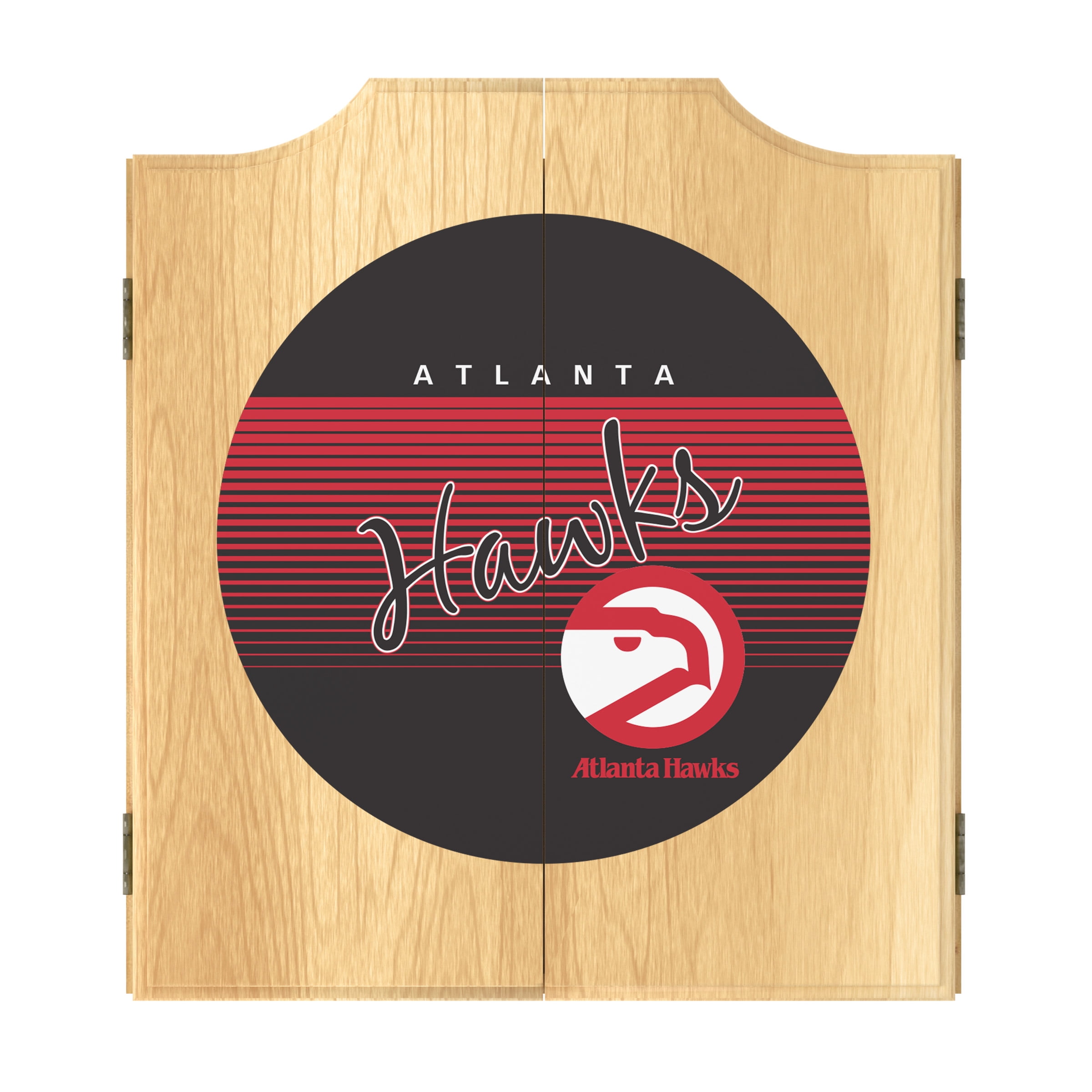 Free Shipping! Trademark Gameroom Atlanta Hawks Dart Board Cabinet Set ...