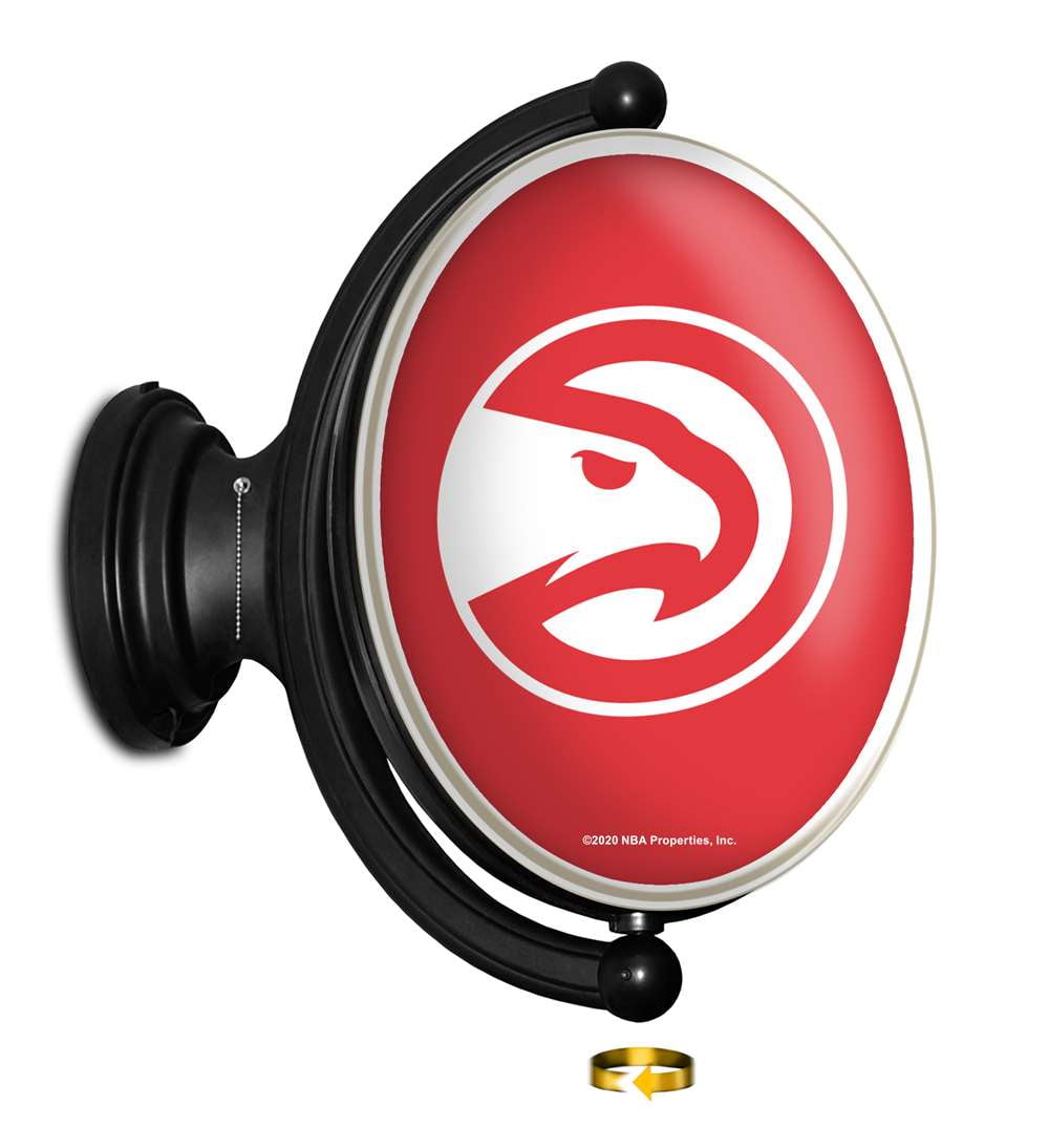 Atlanta Hawks: Original Oval Rotating Lighted Wall Sign - Walmart.com