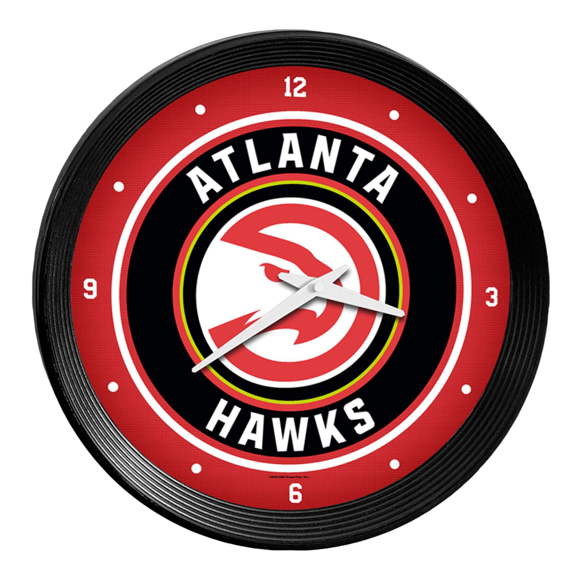 Atlanta Hawks 15" Ribbed Frame Wall Clock - Walmart.com