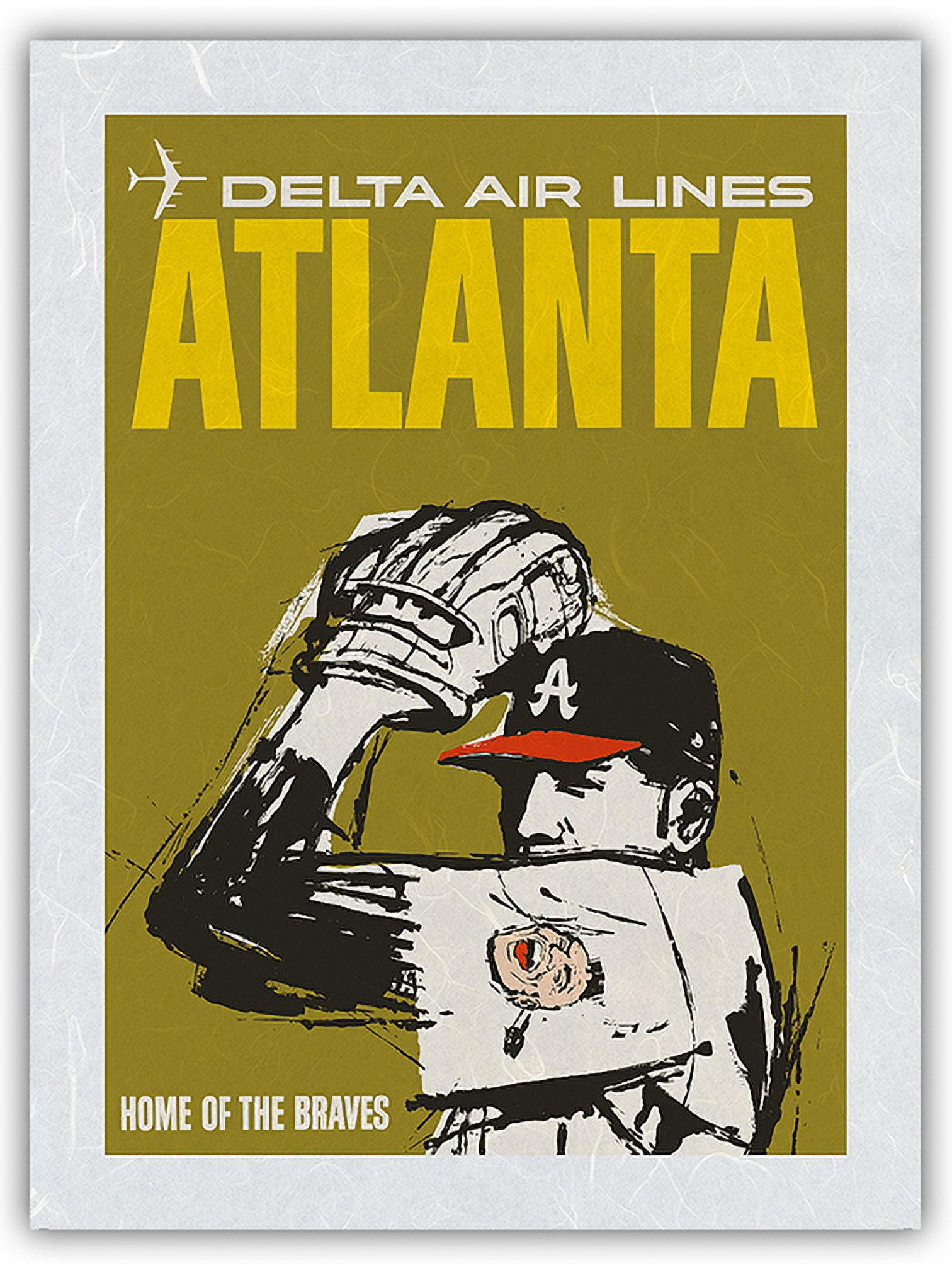 Atlanta - Home of the Braves - Delta Air Lines - Vintage Airline Travel ...