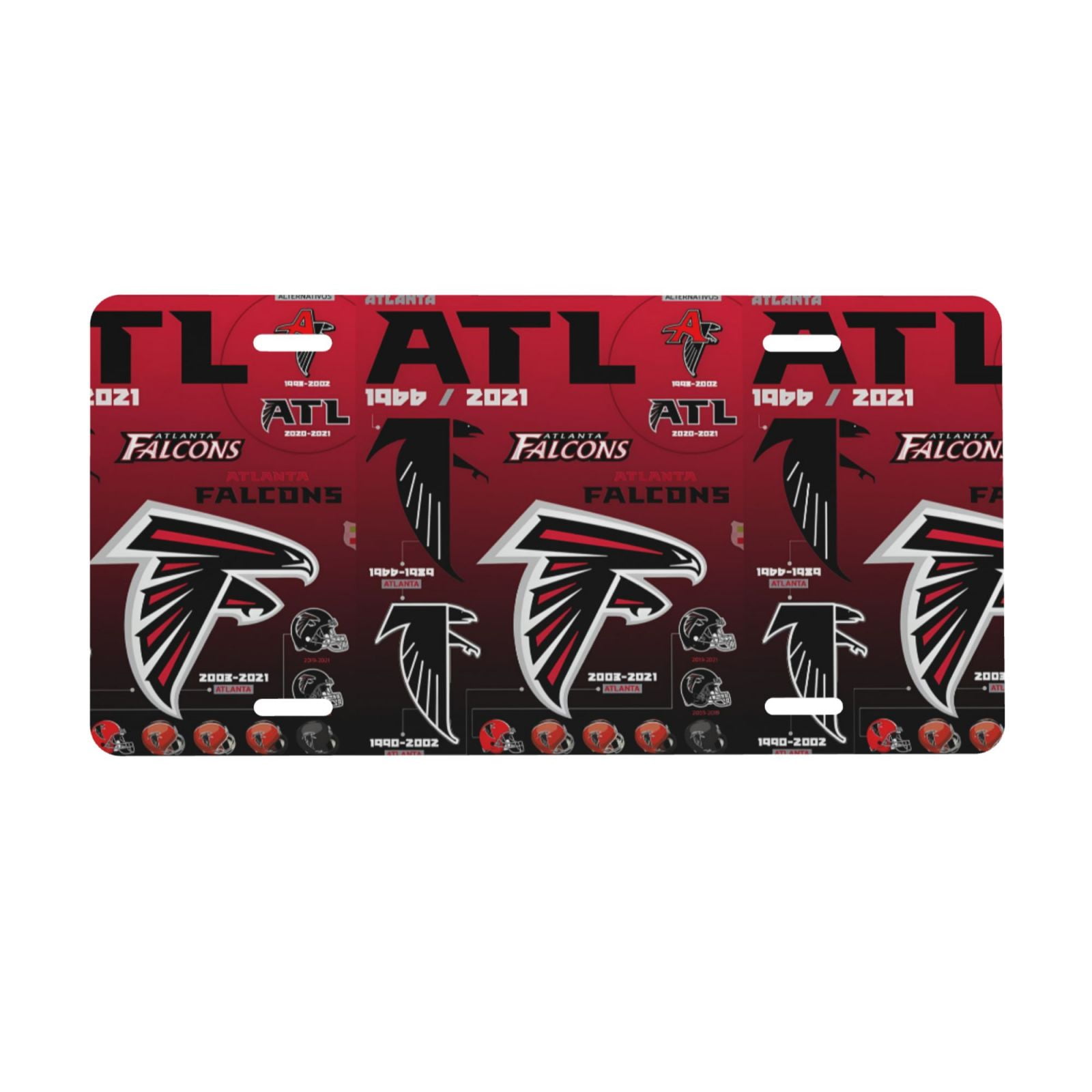 Atlanta License Plate Thickened Aluminum Car Front Frames Tags Great ...