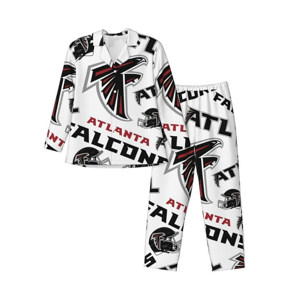 Atlanta Men and Women Pajamas Adult Soft Long-Sleeved Loose Skin ...