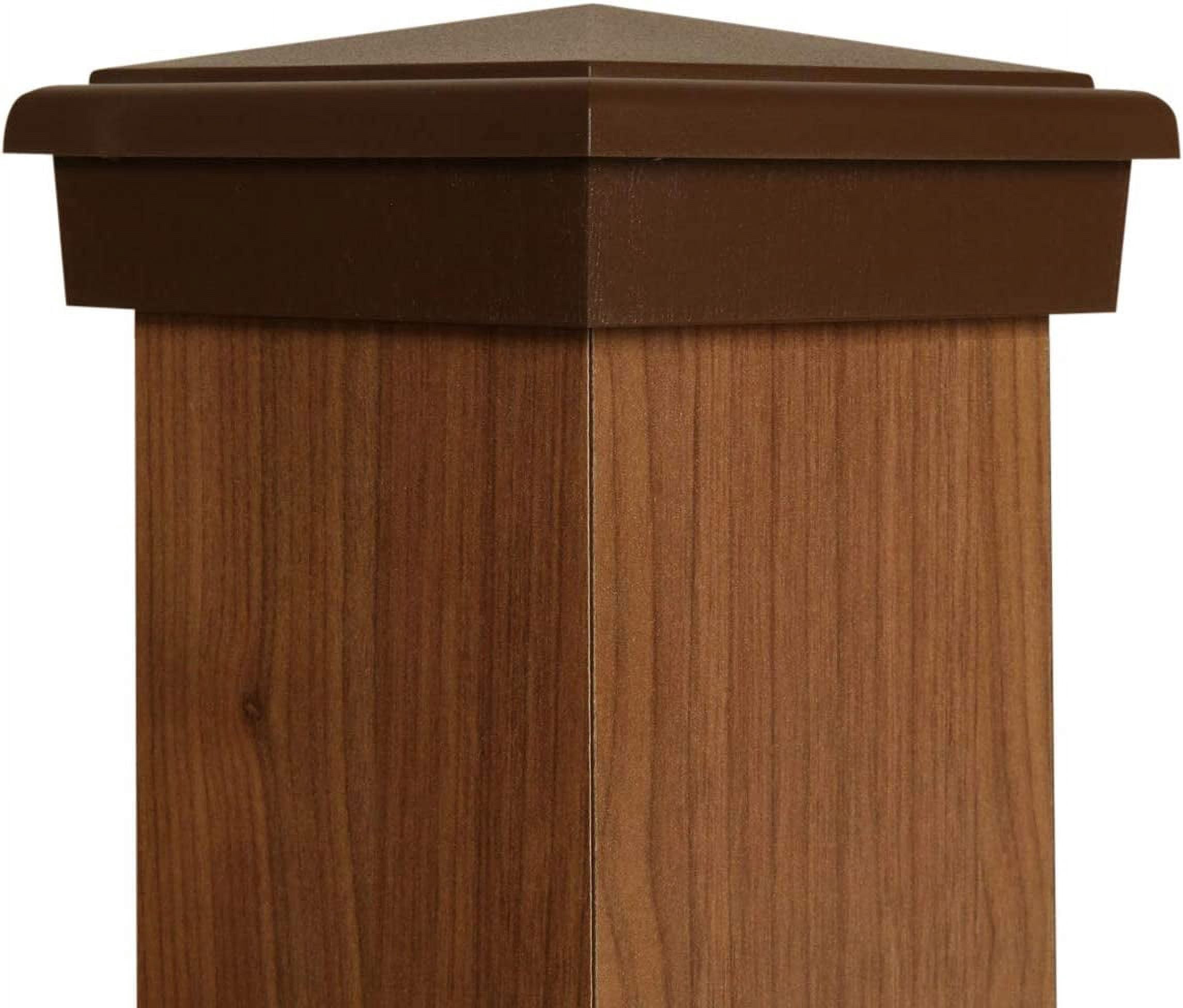 Atlanta Post Caps 4x4 Post Cap (3.5") (Case of 12) Brown Slim Profile ...