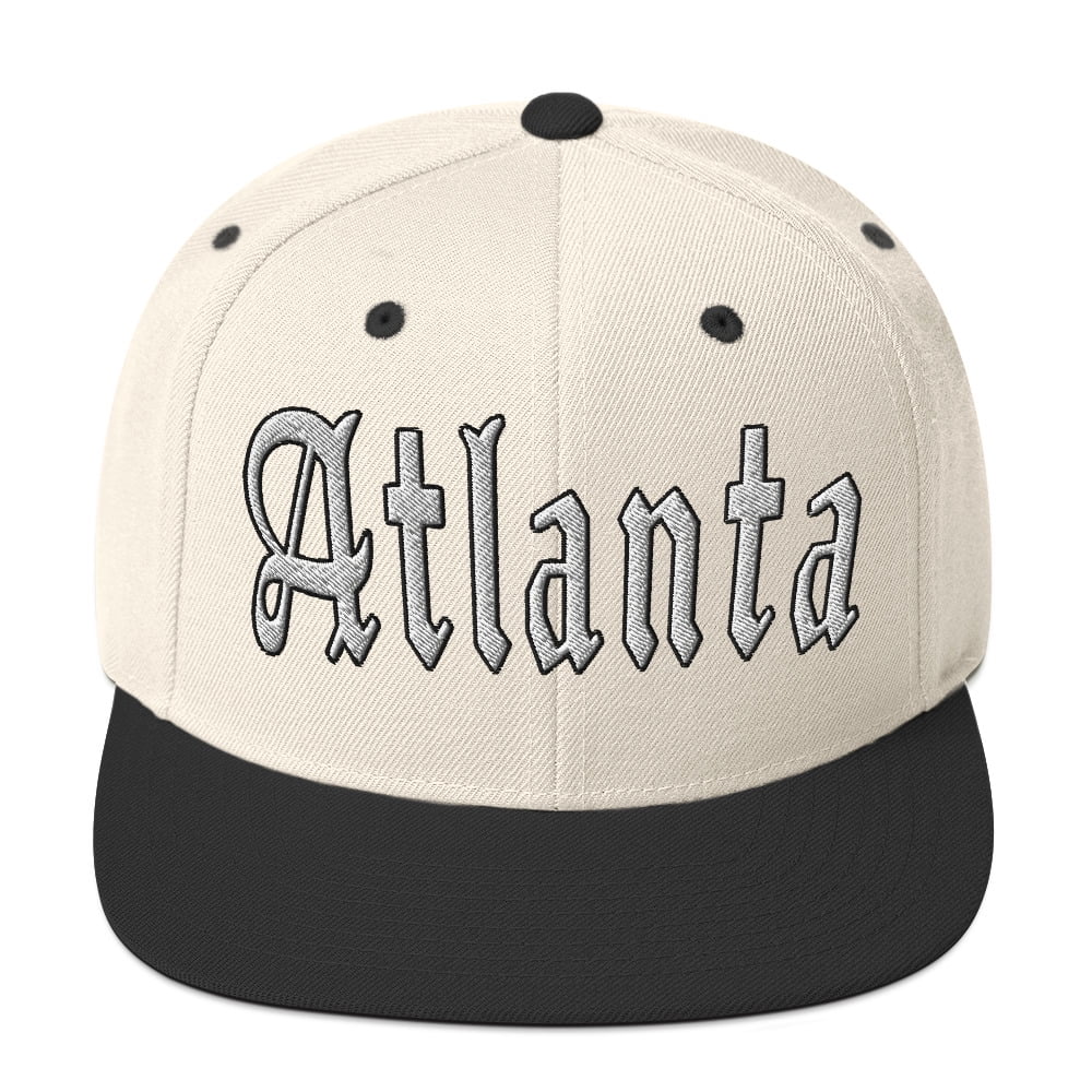Atlanta Snapback Hat (Natural/ Black) - Walmart.com