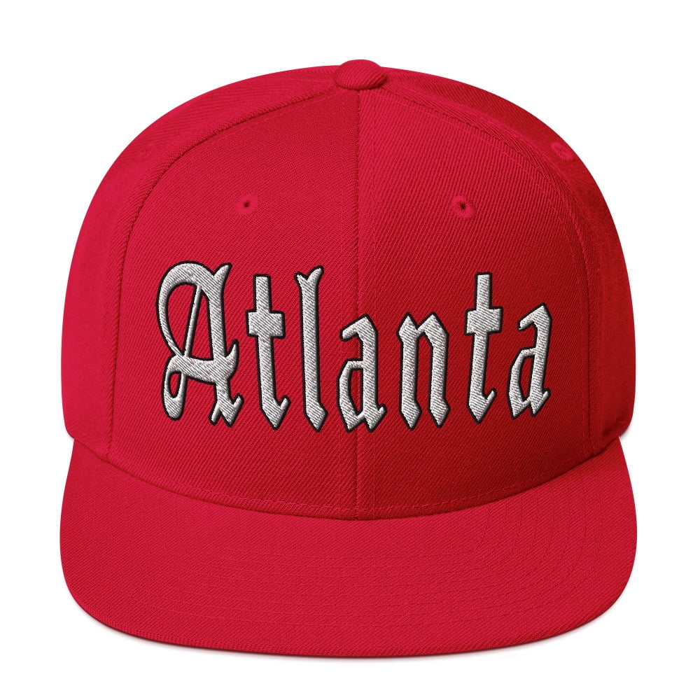 Atlanta Snapback Hat (Red) - Walmart.com
