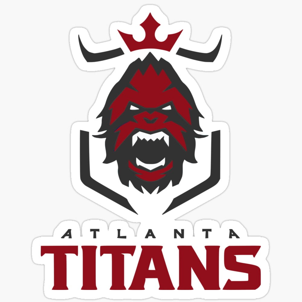 Atlanta Titans Sticker Phone Decal Water Bottle Stickers Car Decals ...