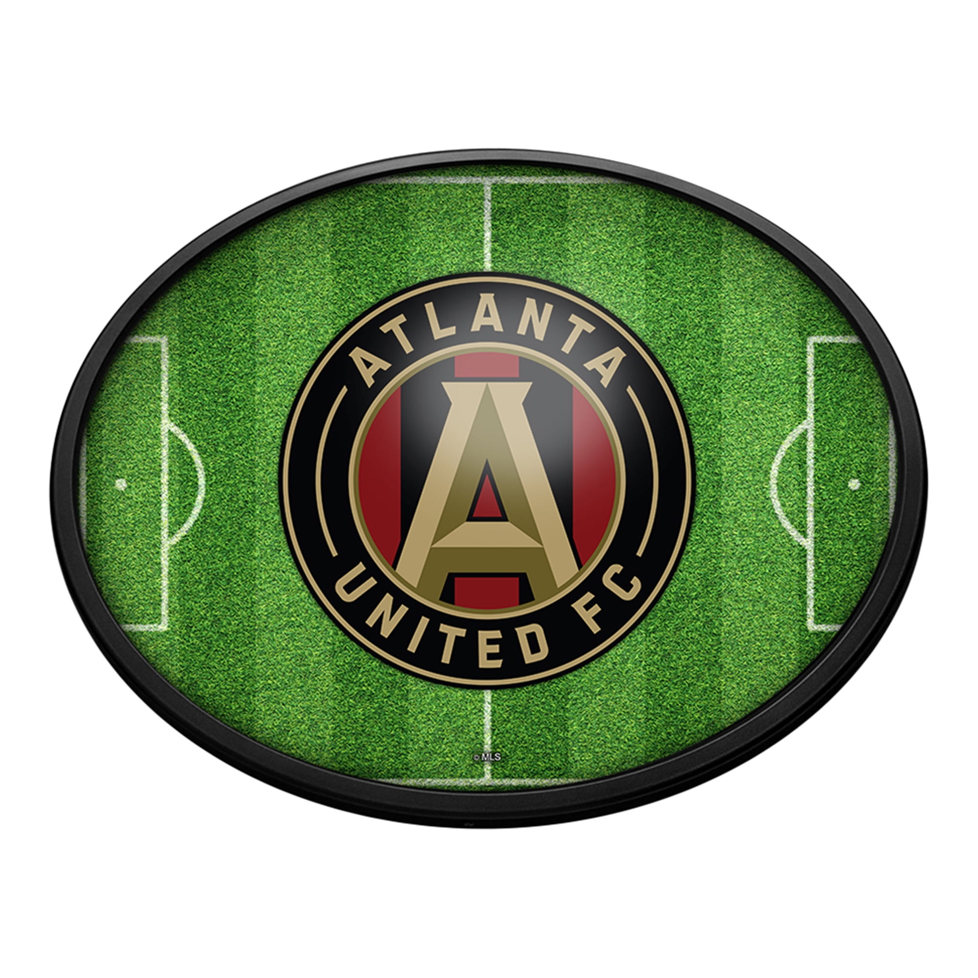 Atlanta United FC 18'' x 14'' Slimline Illuminated Field Oval Wall Sign ...