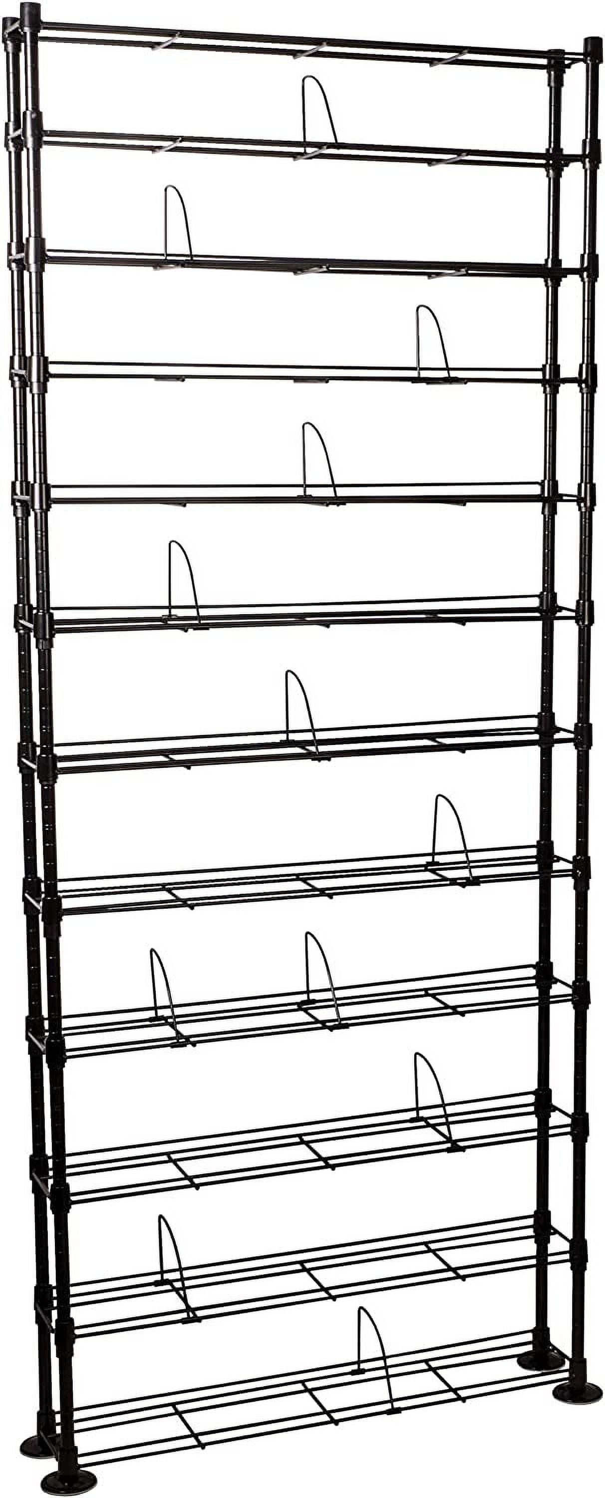 Atlantic Large 12-Tier Adjustable Metal DVD Storage Organizer, CD ...