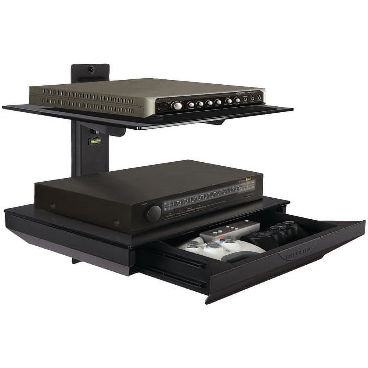 Atlantic 2-Tier AV Component Shelf with Drawer - Walmart.com