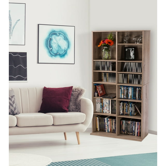 Free Shipping! Atlantic 25"x54" Henley Adjustable Wood Media Storage ...