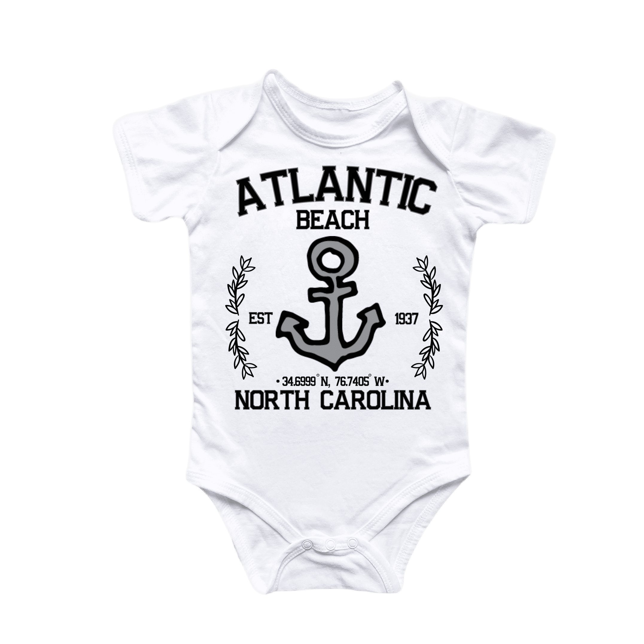 Atlantic Beach North Carolina - Baby Boy Girl Clothes Infant Bodysuit Funny Cute Newborn ...