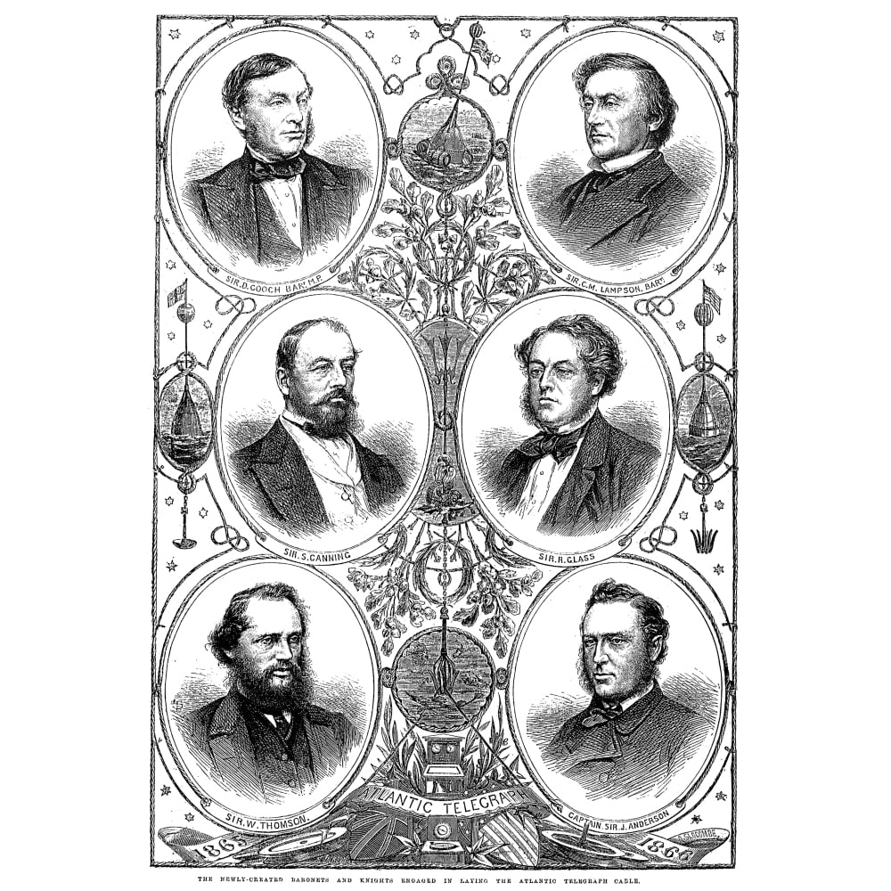 Atlantic Cable 1866. N'The Newly Created Baronets And Knights Engaged ...