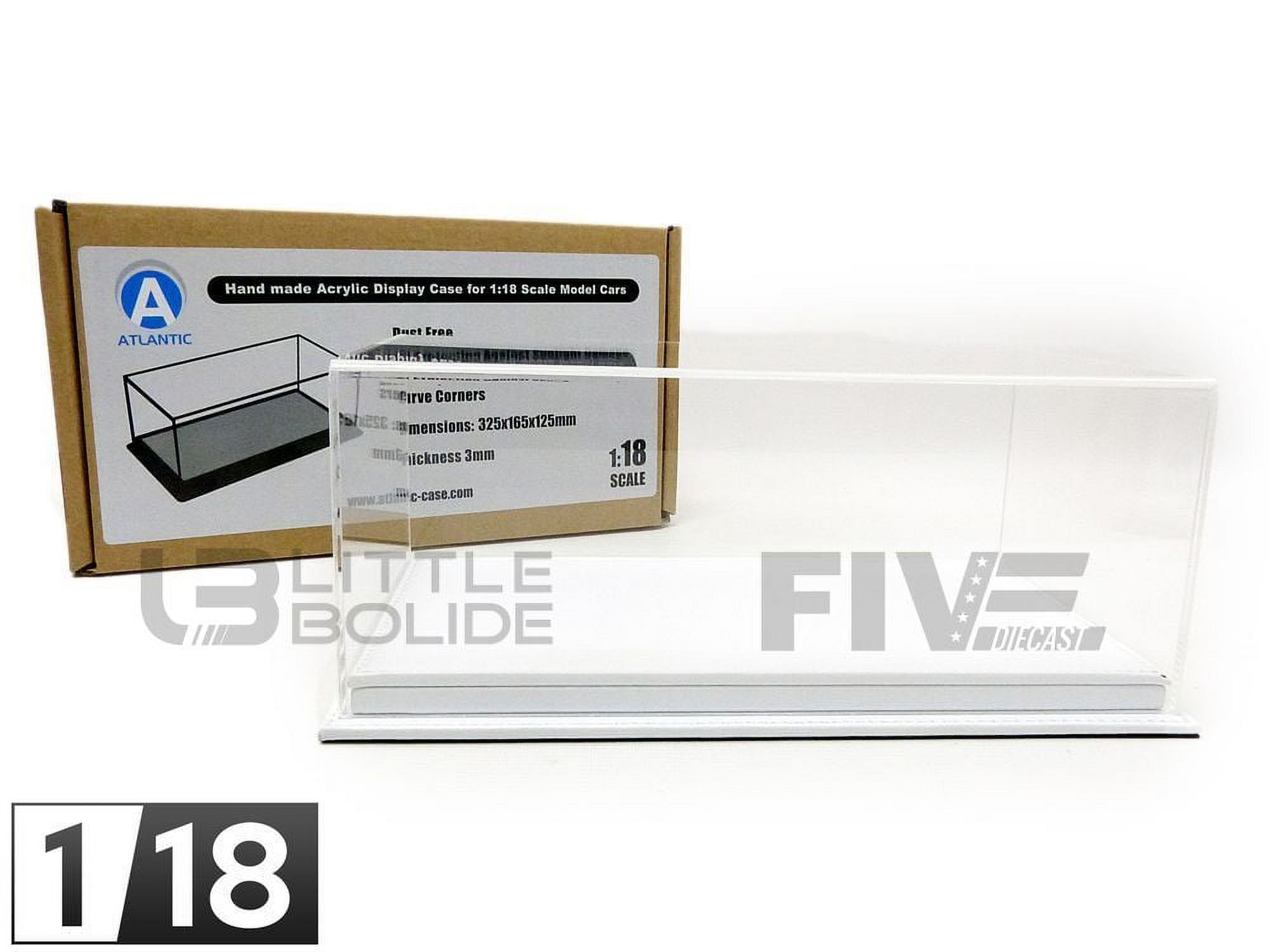 Atlantic Case Mulhouse Premium Acrylic Display Case w/ White Leather ...